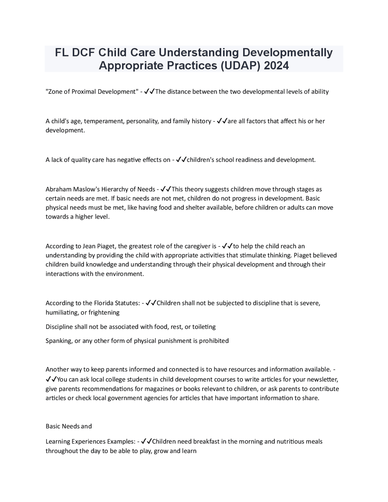 Promoting Healthy Child Development through Quality Early Childhood Education | Exams Nursing ...