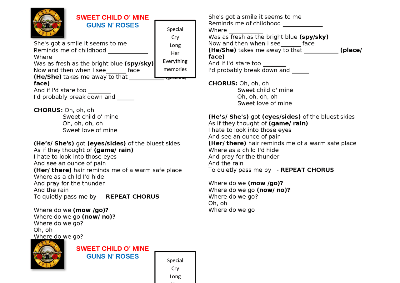 Listening with a songs and comprehension about the texts | Exercícios ...