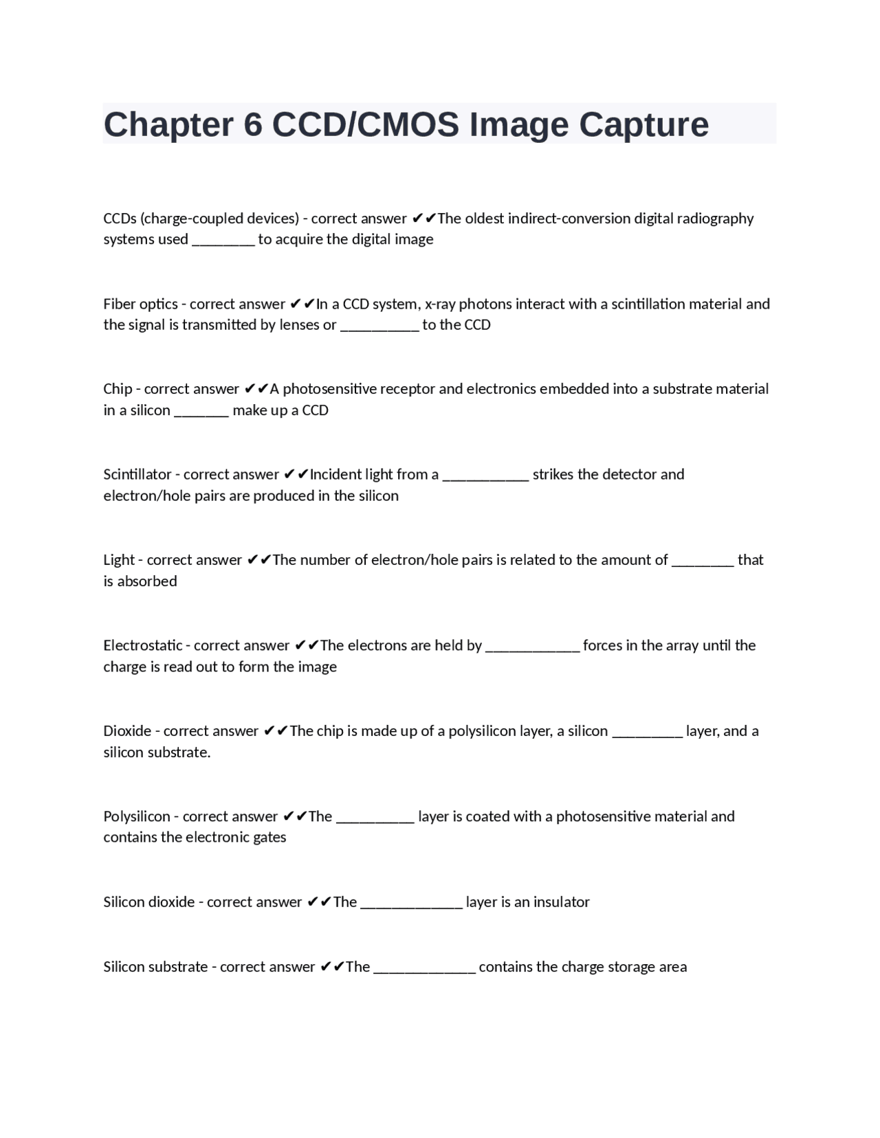 Digital Radiography Image Capture: CCD and CMOS Technologies | Exams ...