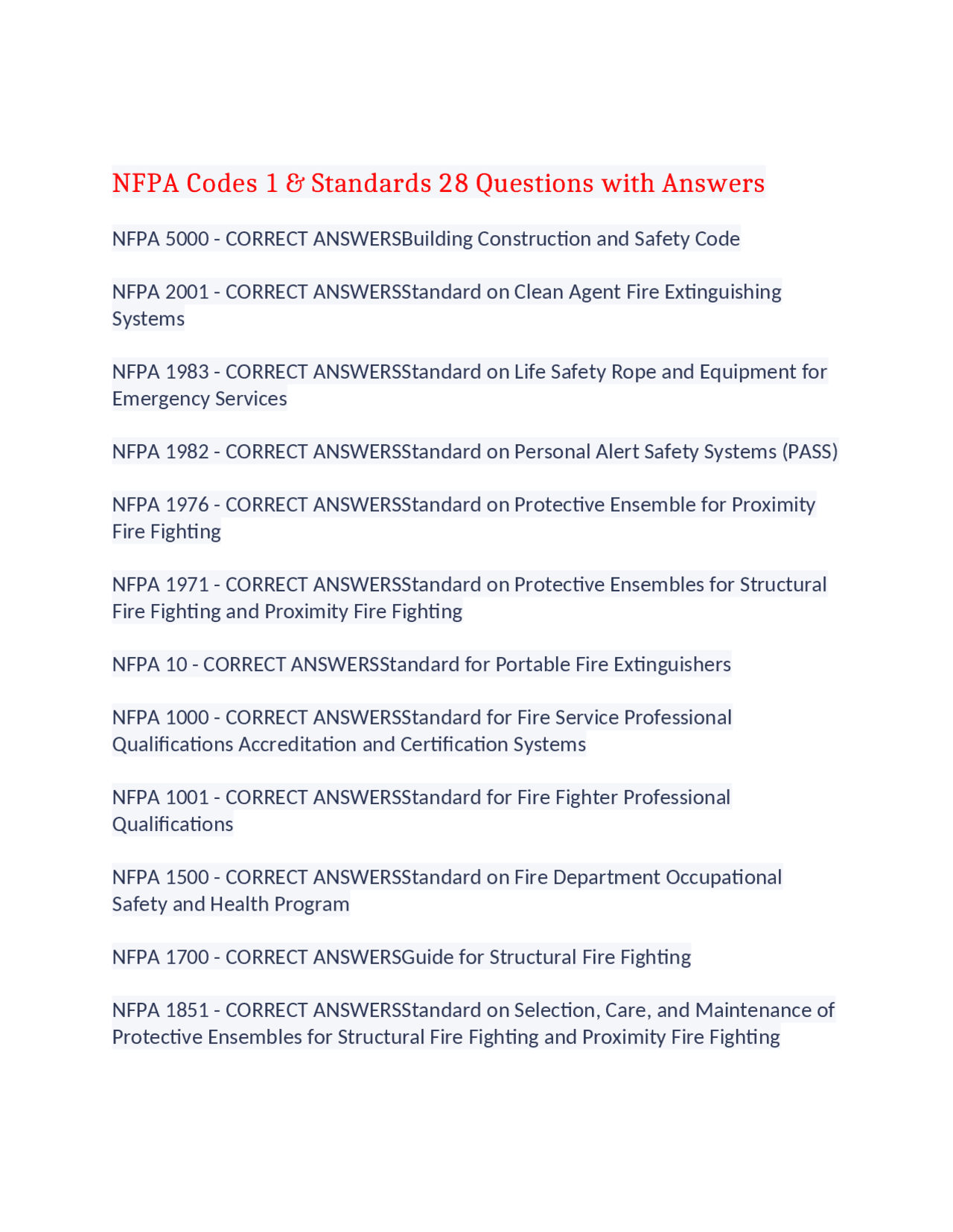 NFPA Codes and Standards: Comprehensive Guide | Exams Safety and Fire ...