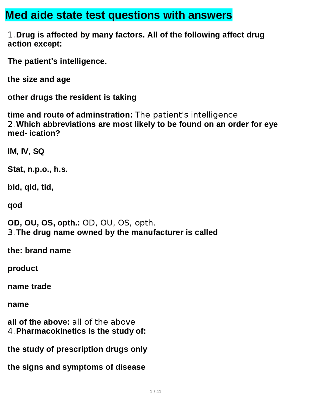 Pharmacology Fundamentals: Understanding Drug Interactions and Effects | Exams Pharmacology ...