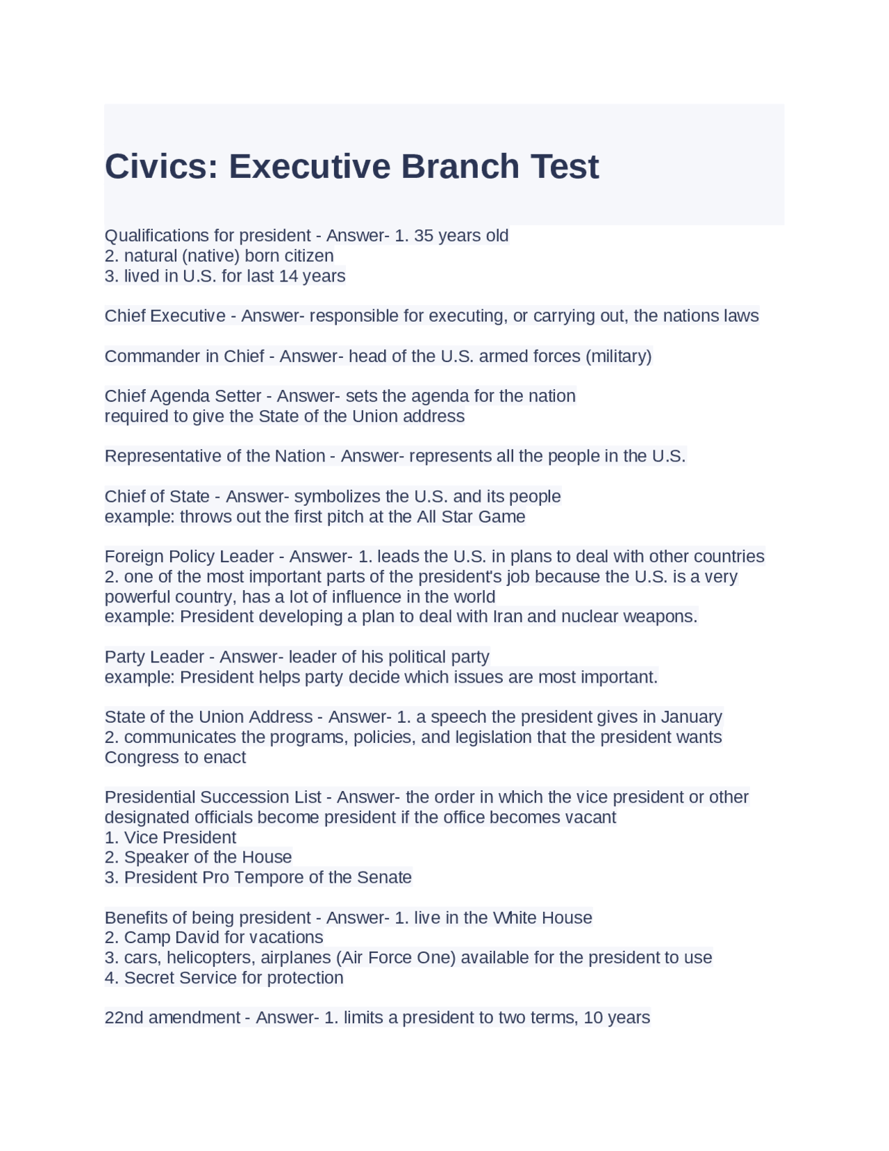 The Executive Branch: Powers, Responsibilities, and the Presidency ...