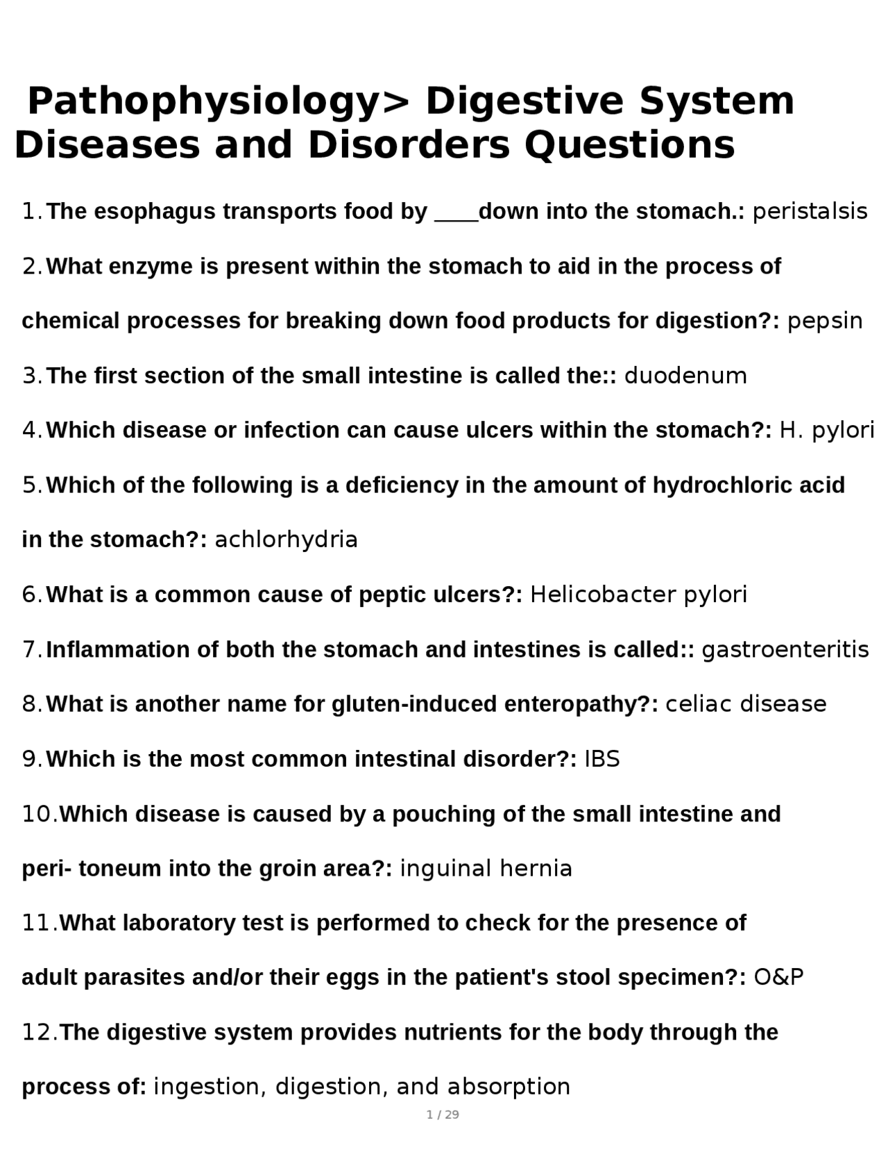 The Digestive System: Anatomy, Functions, and Common Disorders | Exams ...