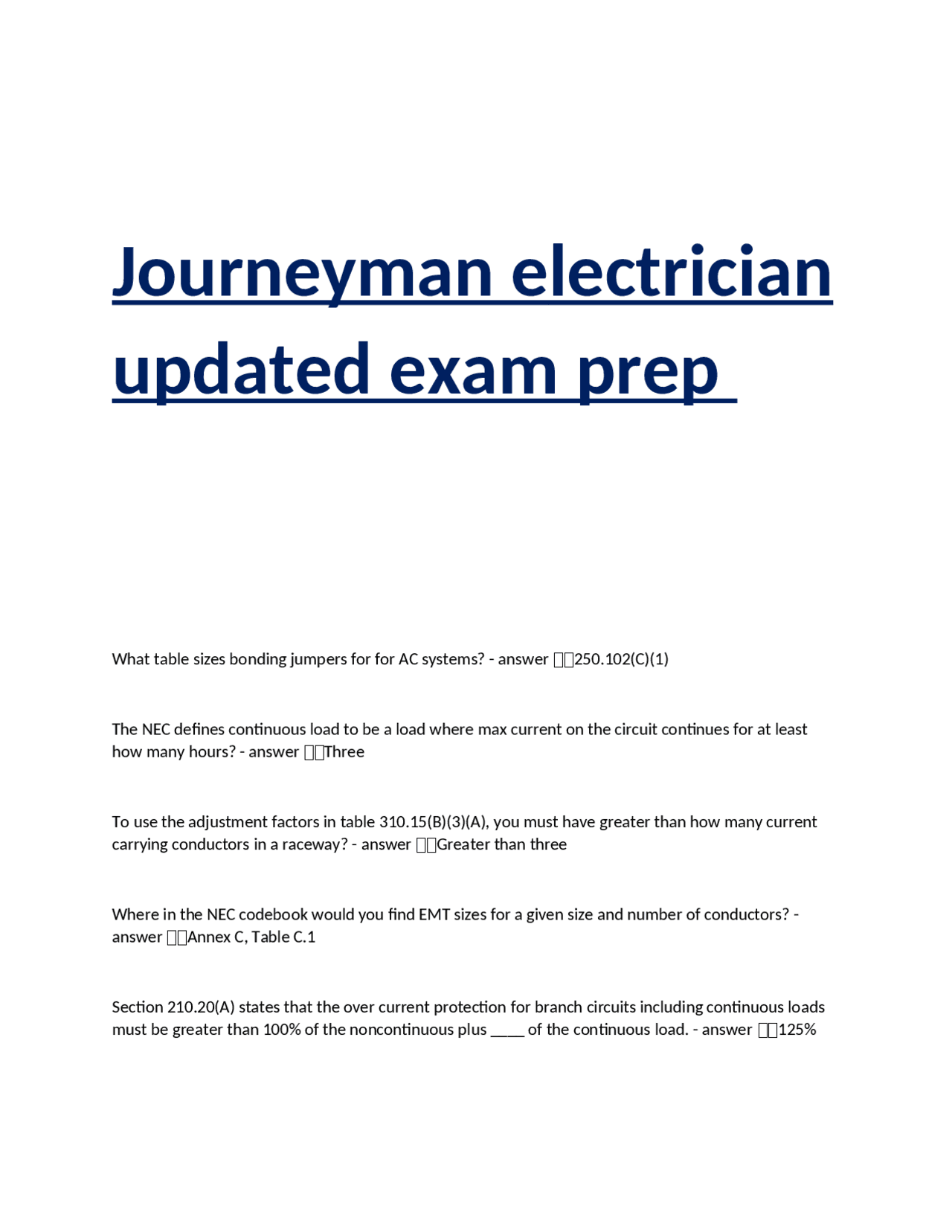 National Electrical Code (NEC) Fundamentals | Exams Nursing | Docsity