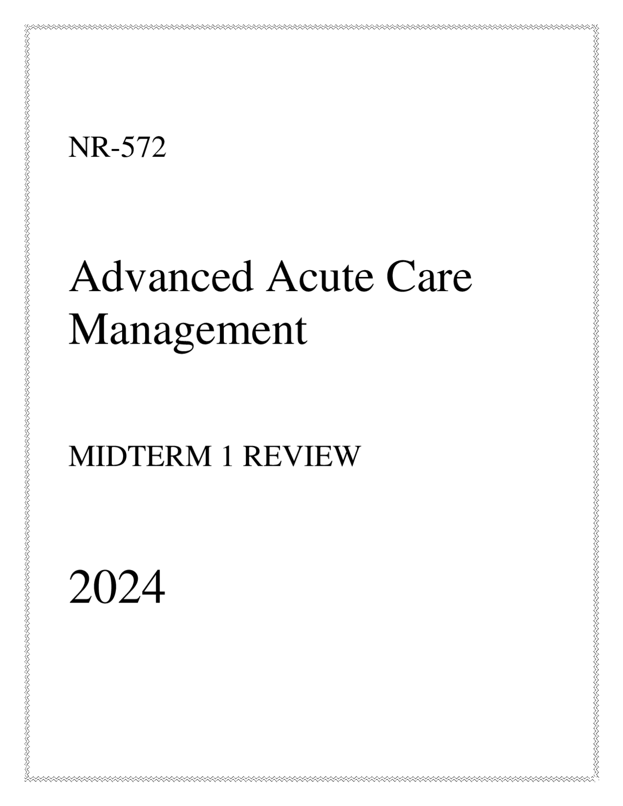 Advanced Acute Care Management: Enhancing Patient Outcomes | Exams ...