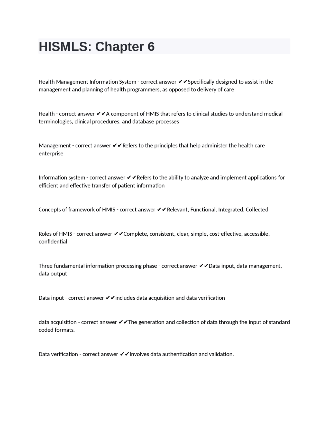 Health Management Information System (HMIS): Concepts, Roles, and ...