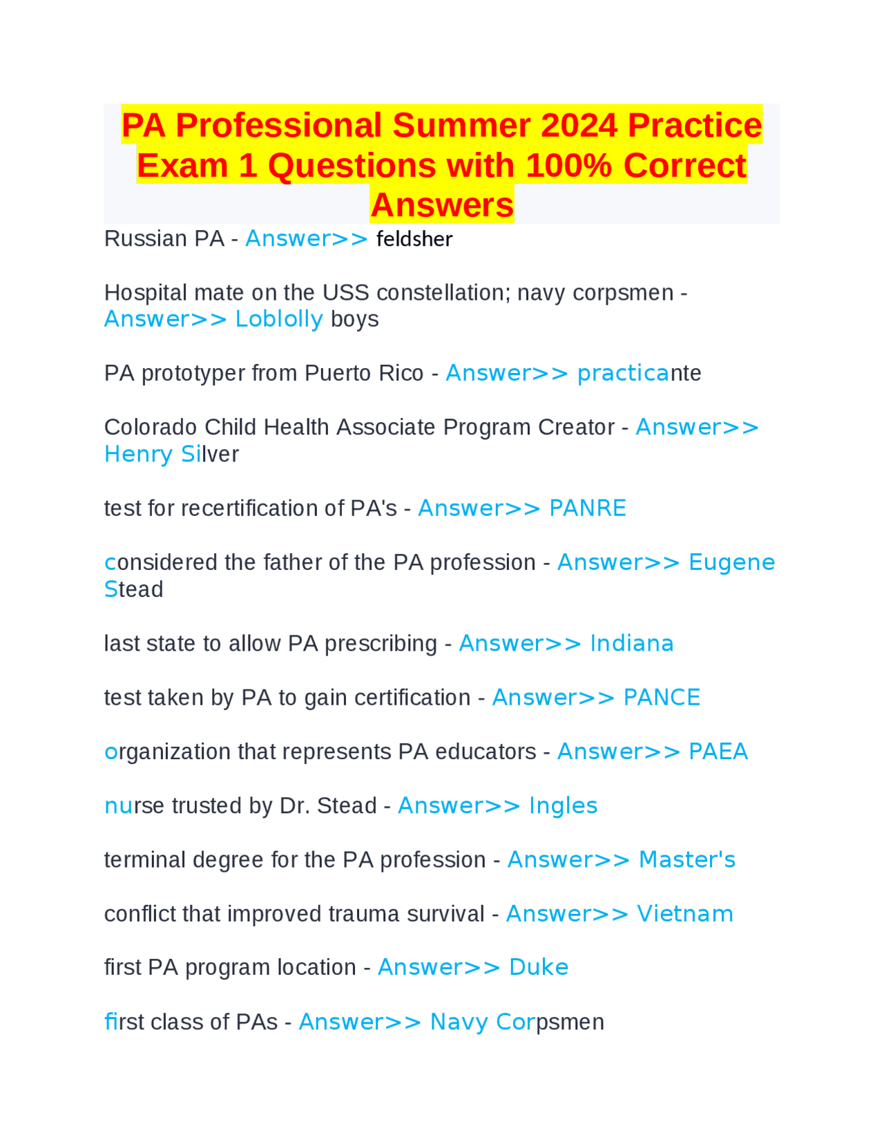 History and Development of the Physician Assistant Profession | Exams ...