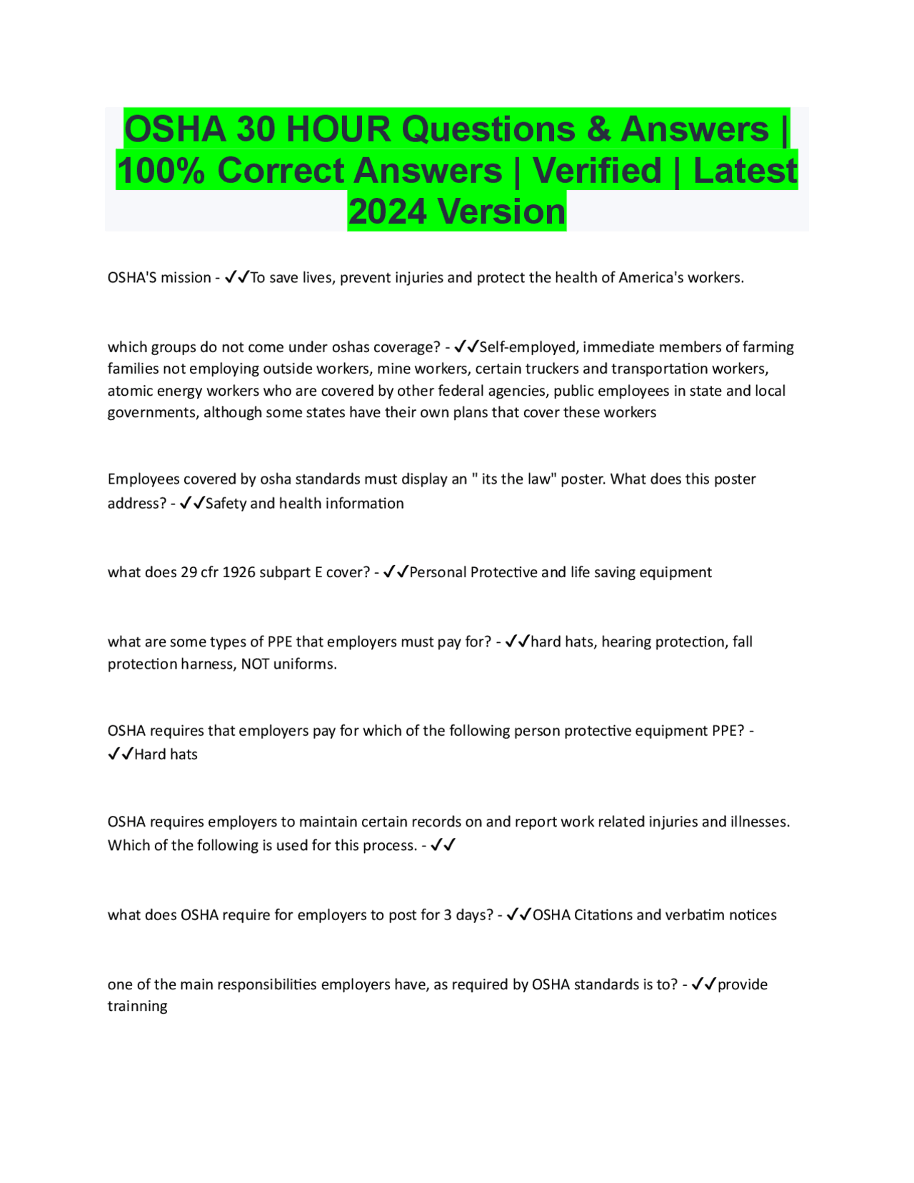 OSHA 30 Hour Training: Comprehensive Guide to Workplace Safety and ...