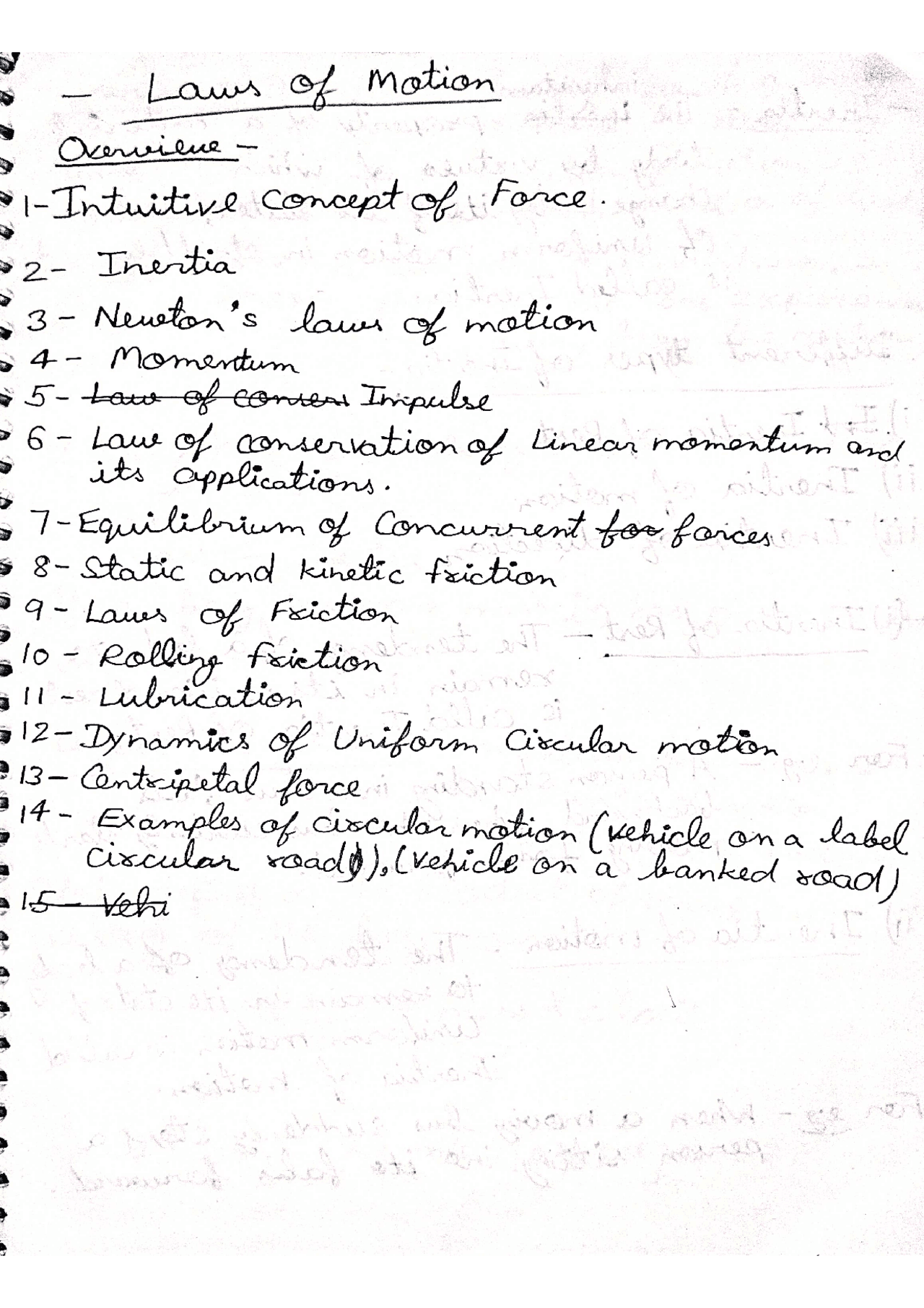 Class - 11 Physics , Chapter - Laws of motion | Study notes Physics ...