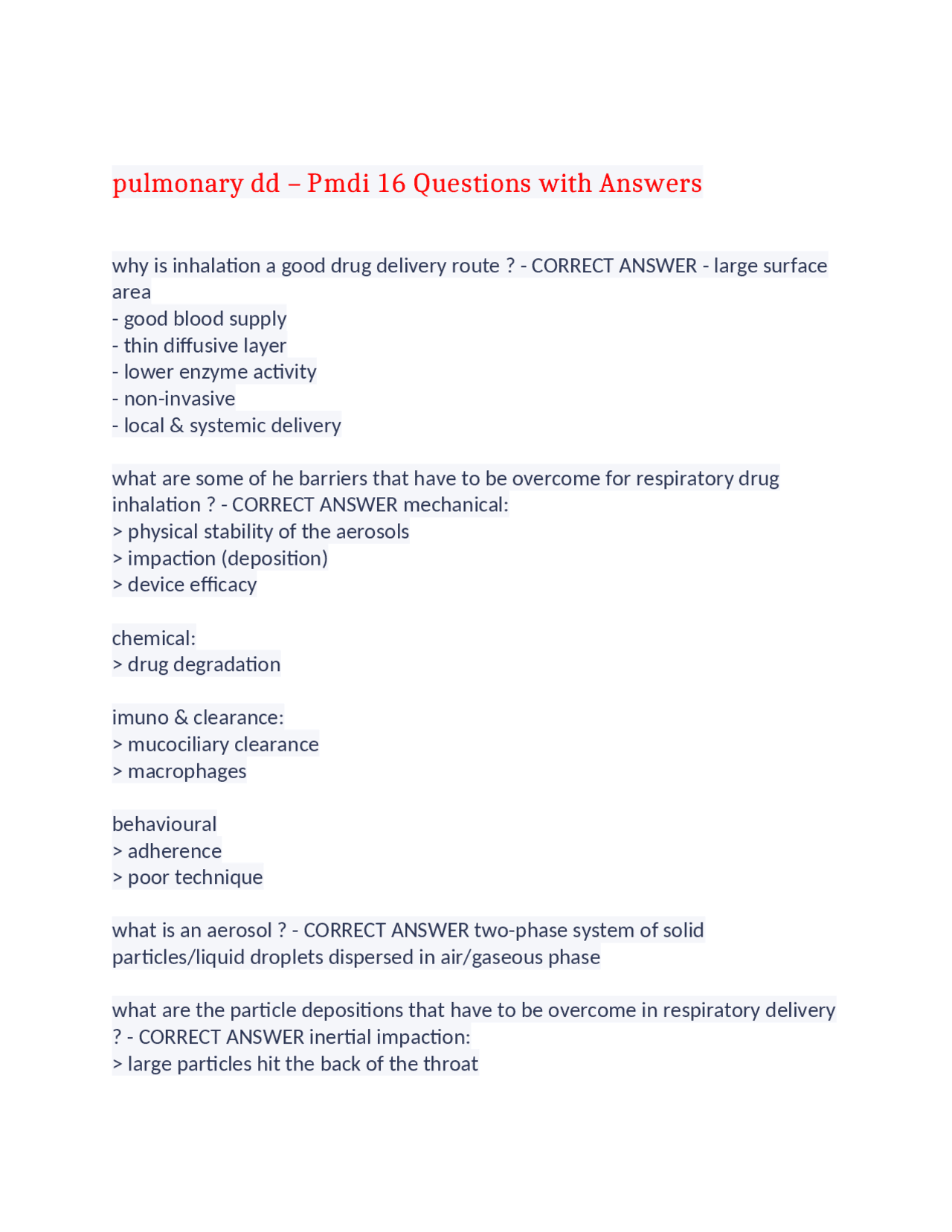 Pulmonary Drug Delivery: Understanding Pressurized Metered-Dose ...