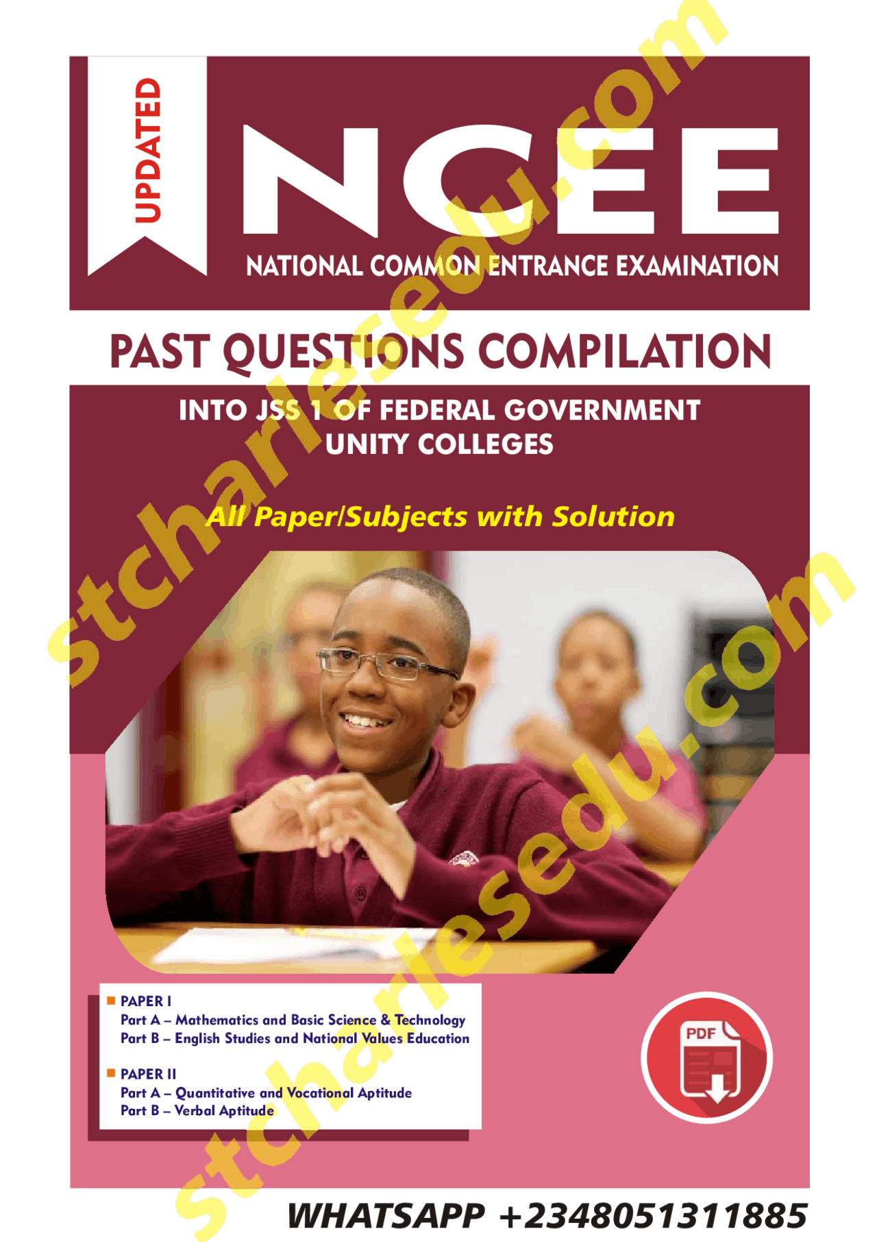 2024 NCEE Common Entrance Past Questions | Exams Mathematics | Docsity