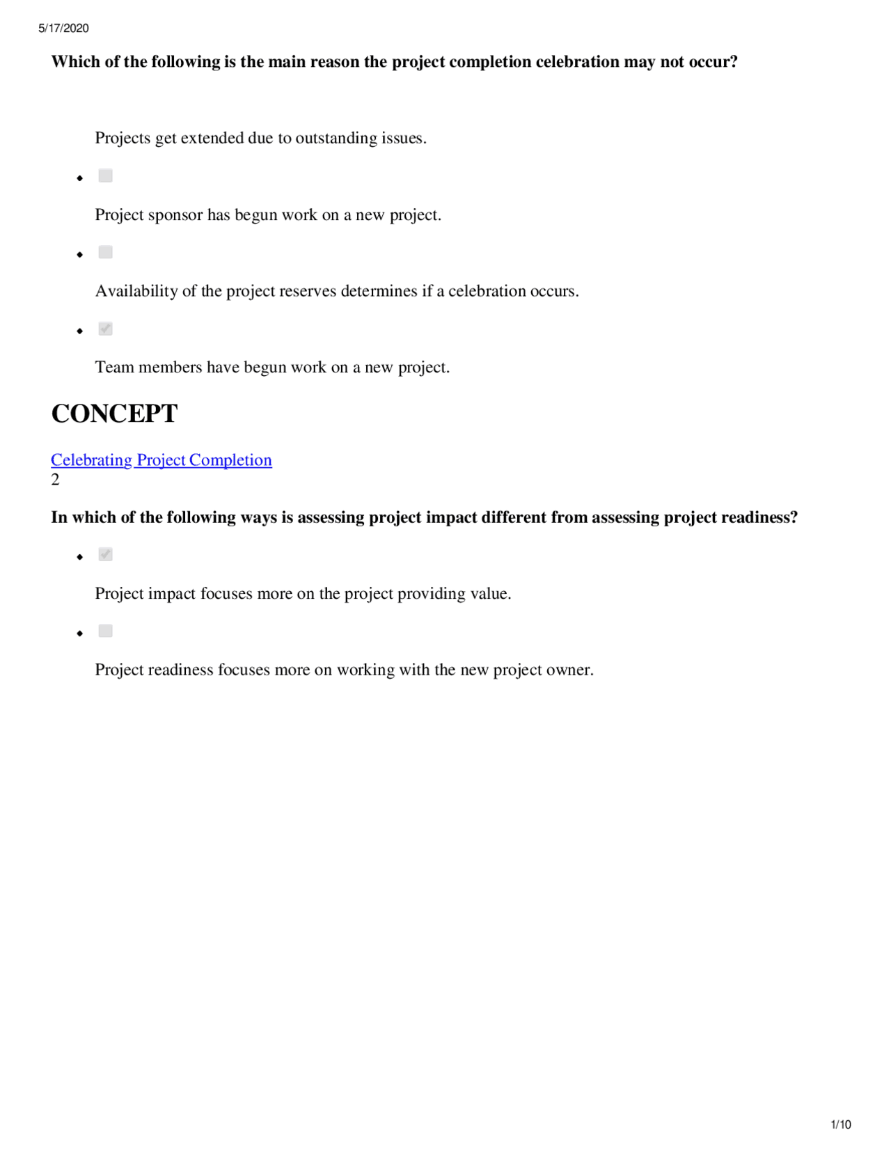 Project Management Multiple Choice Questions | Exams Project Management | Docsity