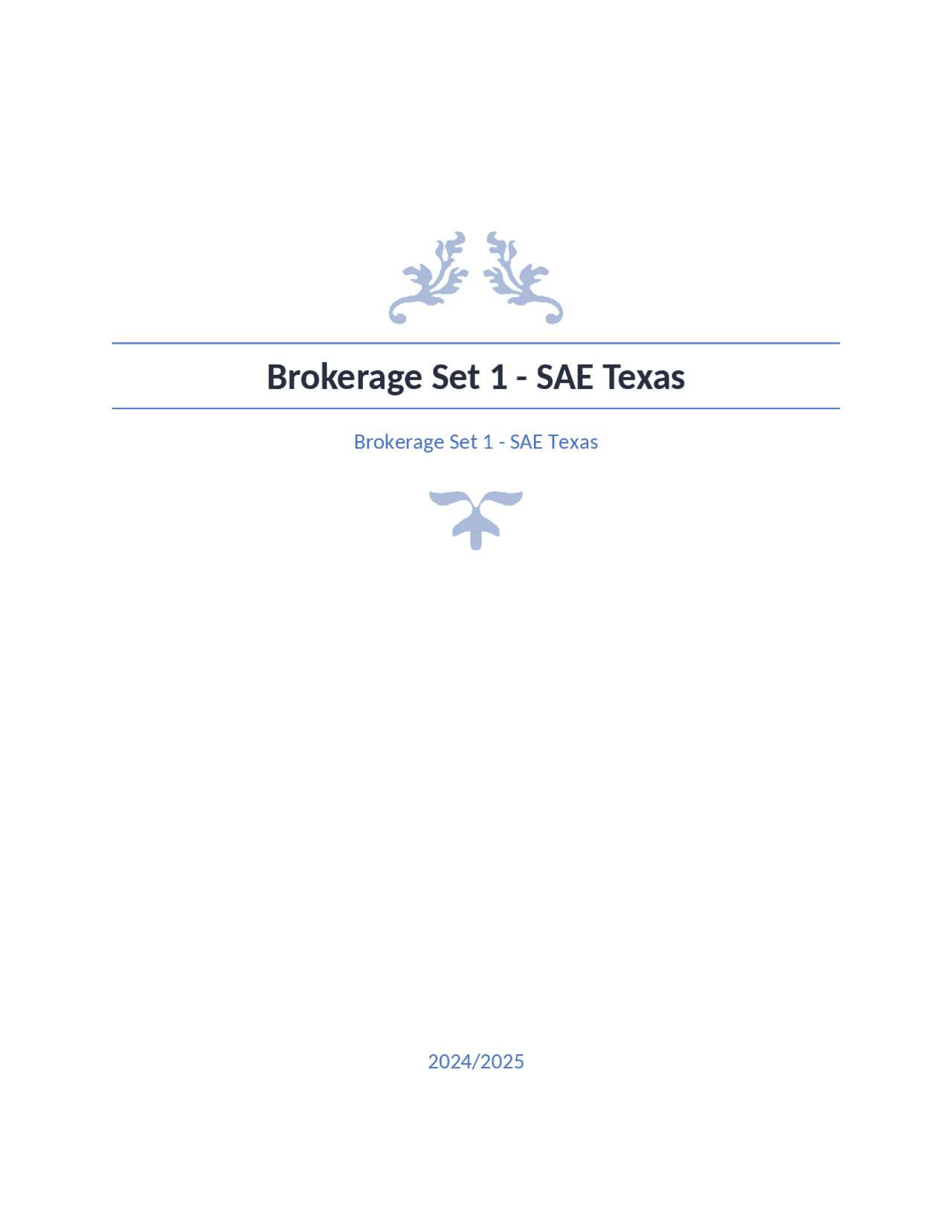 Real Estate Brokerage Operations and Management | Exams Nursing | Docsity