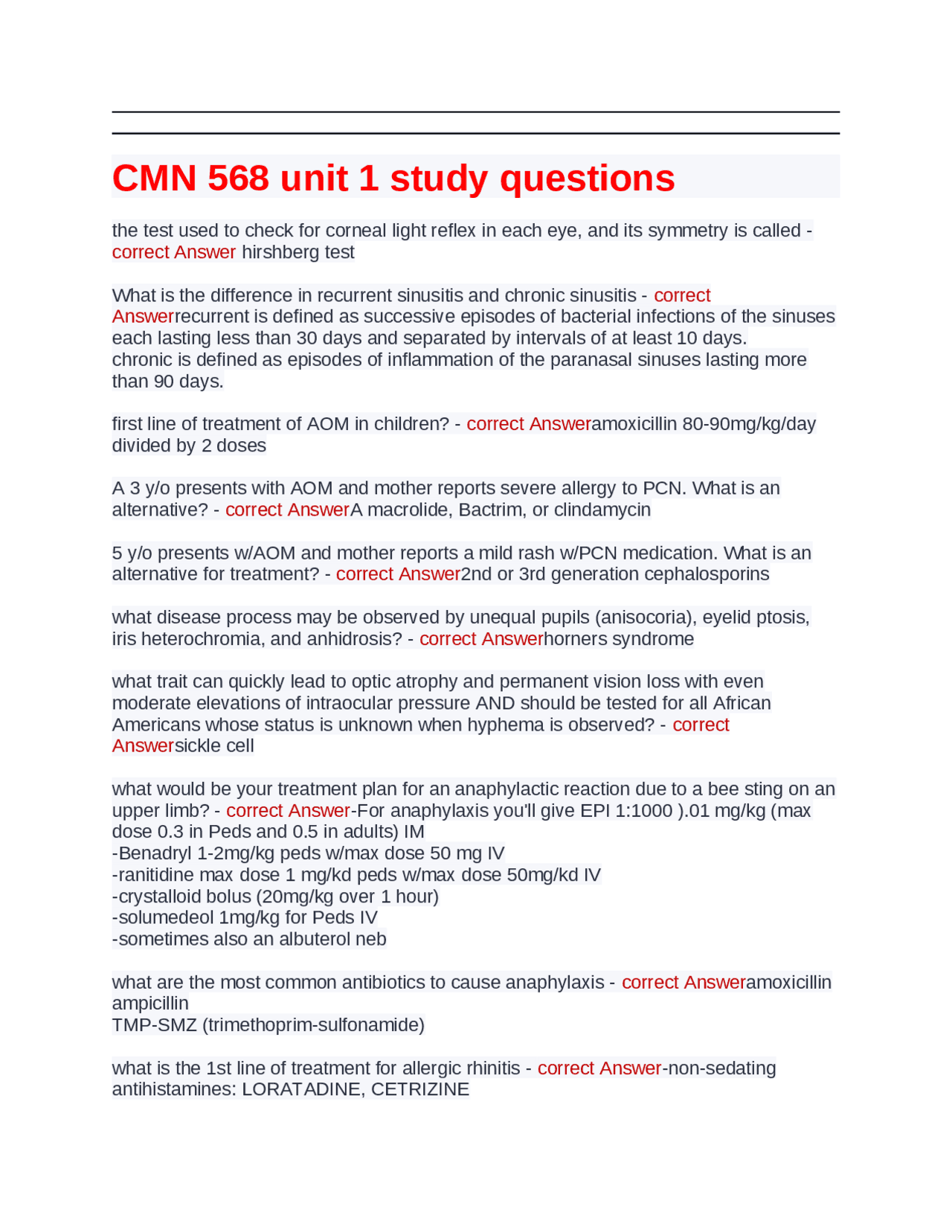 CMN 568 unit 1 study questions CMN 568 unit 1 study questions | Exams ...