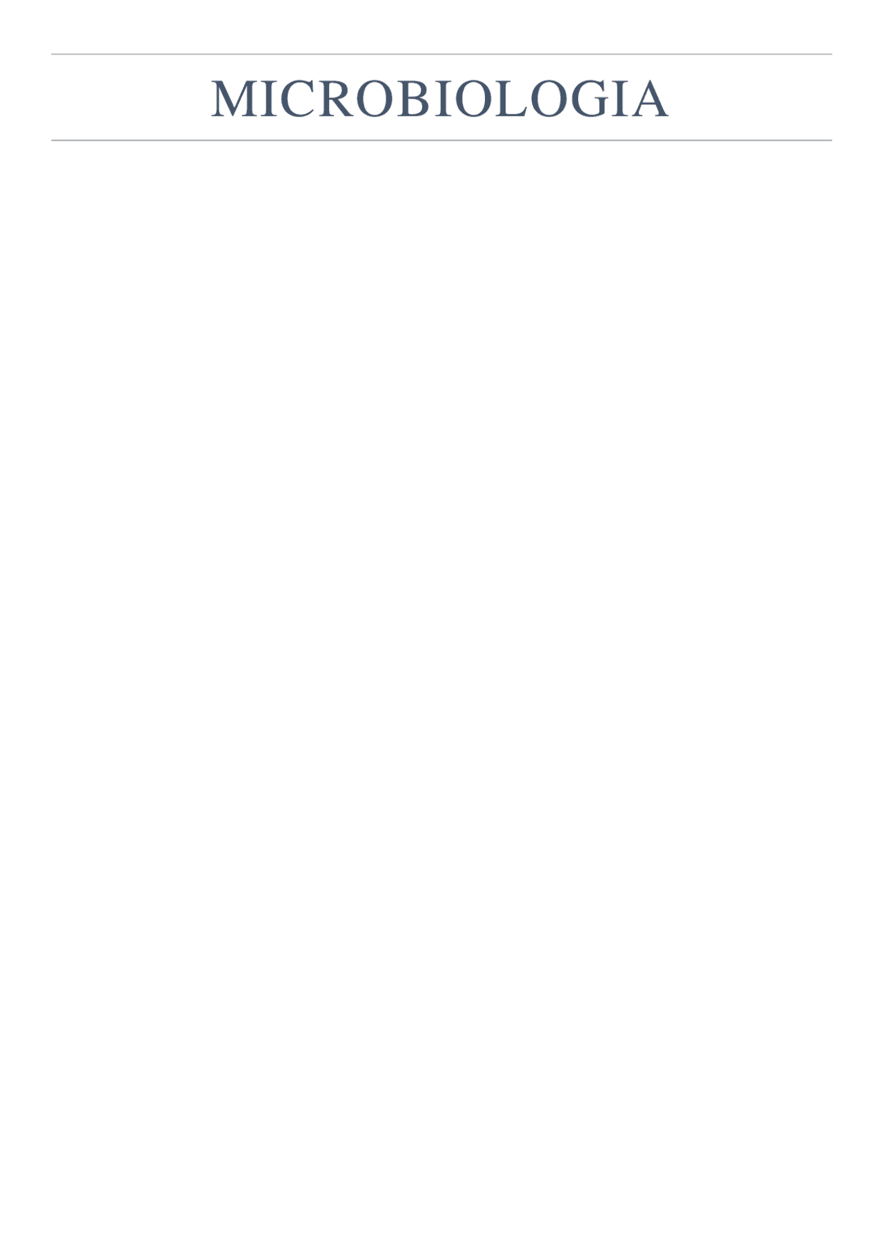riassunto per l'esame di microbiologia | Sbobinature di Microbiologia | Docsity