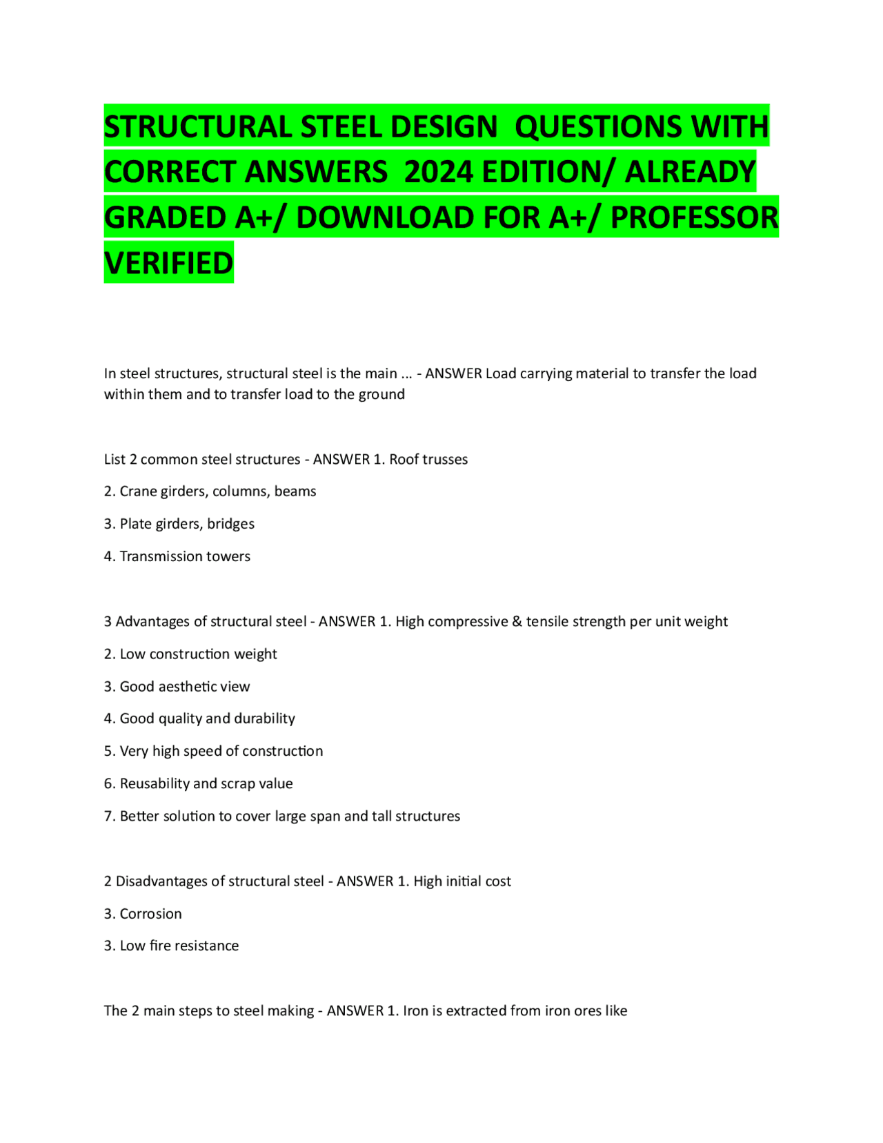 Structural Steel Design: Principles, Codes, and Applications | Exams ...