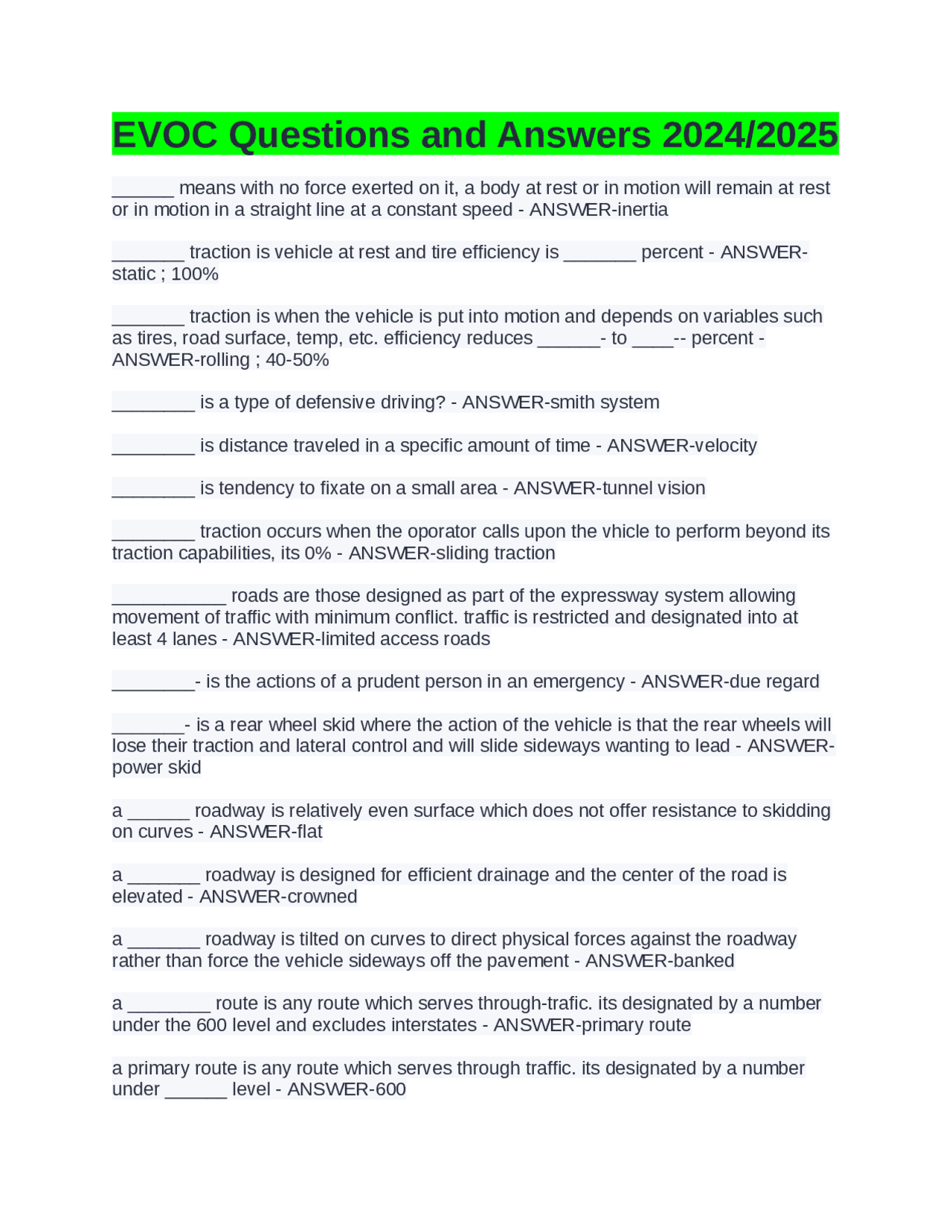 Defensive Driving Principles and Regulations | Exams Advanced Education ...