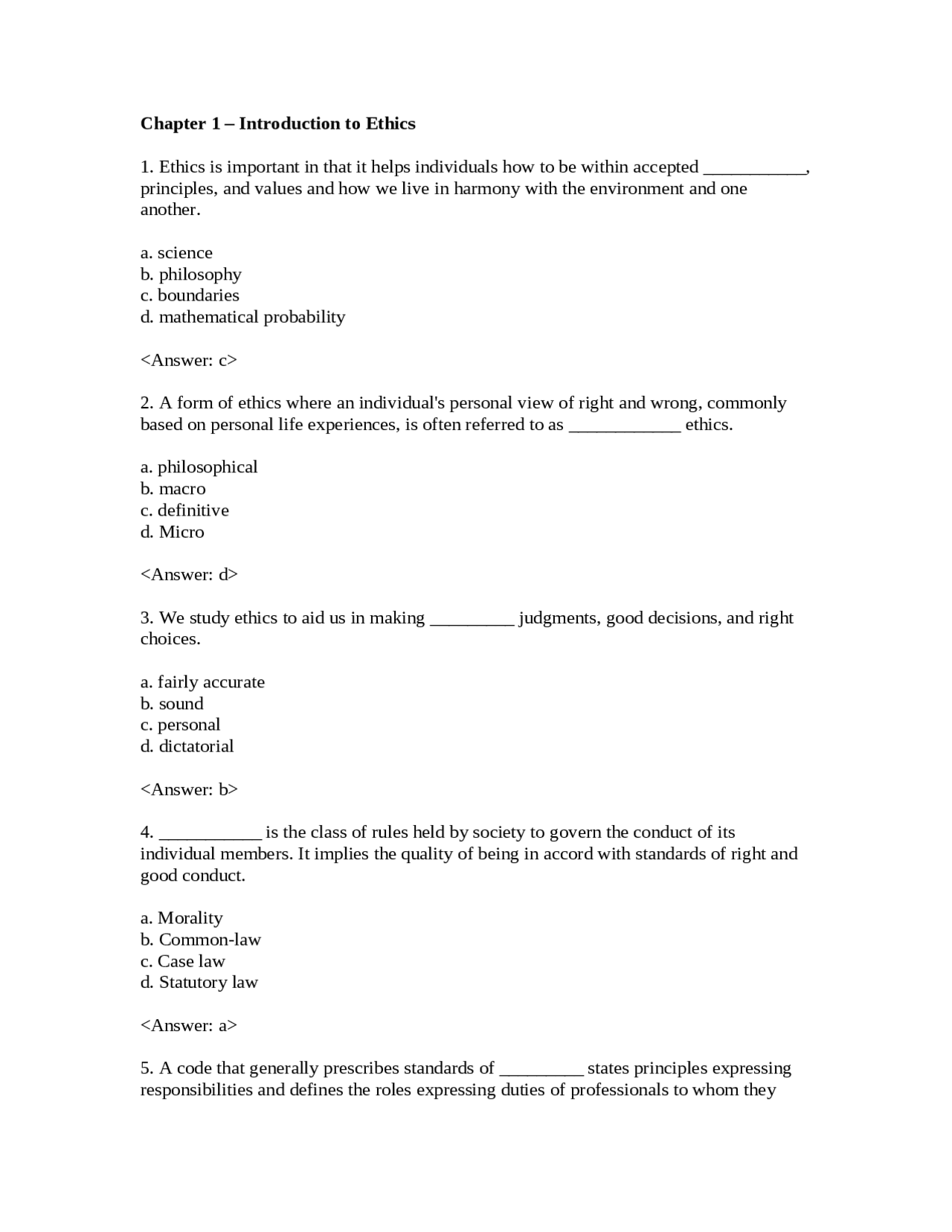 Test Bank Legal and Ethical Issues for Health Professionals 4th Edition ...