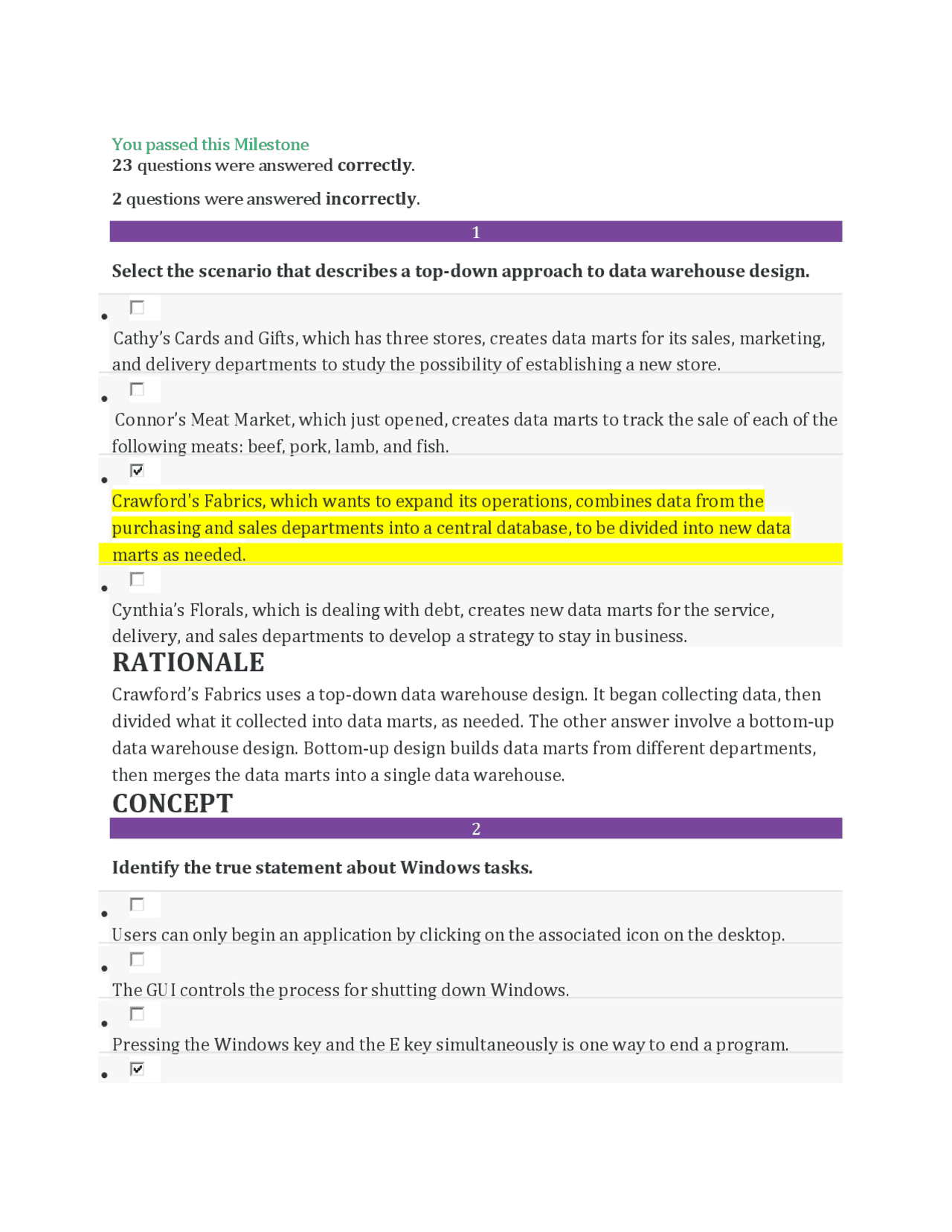 Final Milestone Information Technology | Exams Information Technology | Docsity