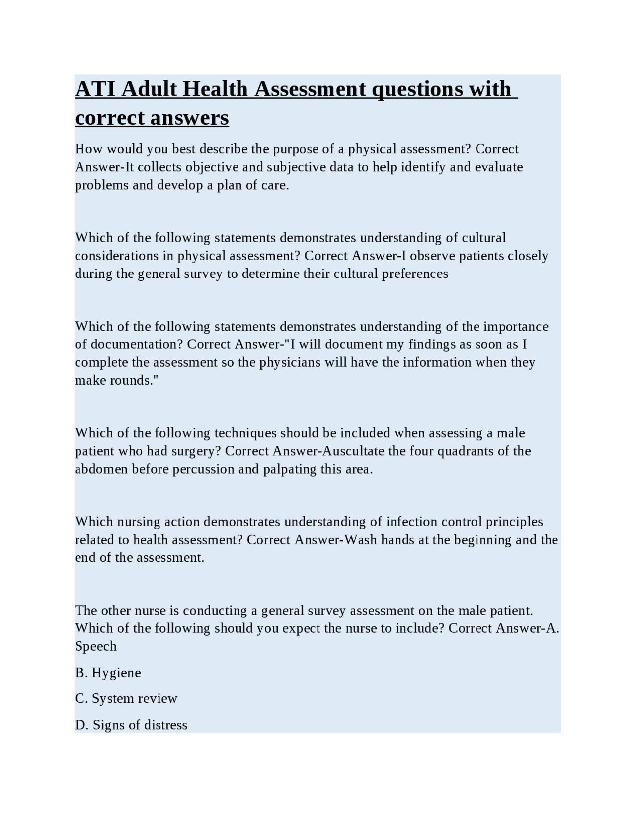 Adult Health Assessment: Comprehensive Evaluation and Care Planning ...