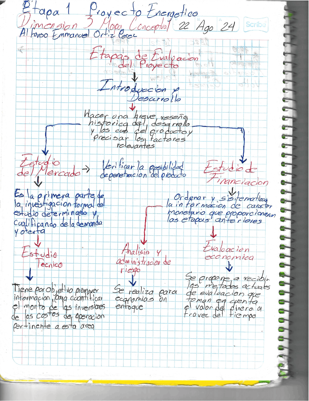Mapa Mental sobre un proyecto | Esquemas y mapas conceptuales de Iniciación a la Actividad ...