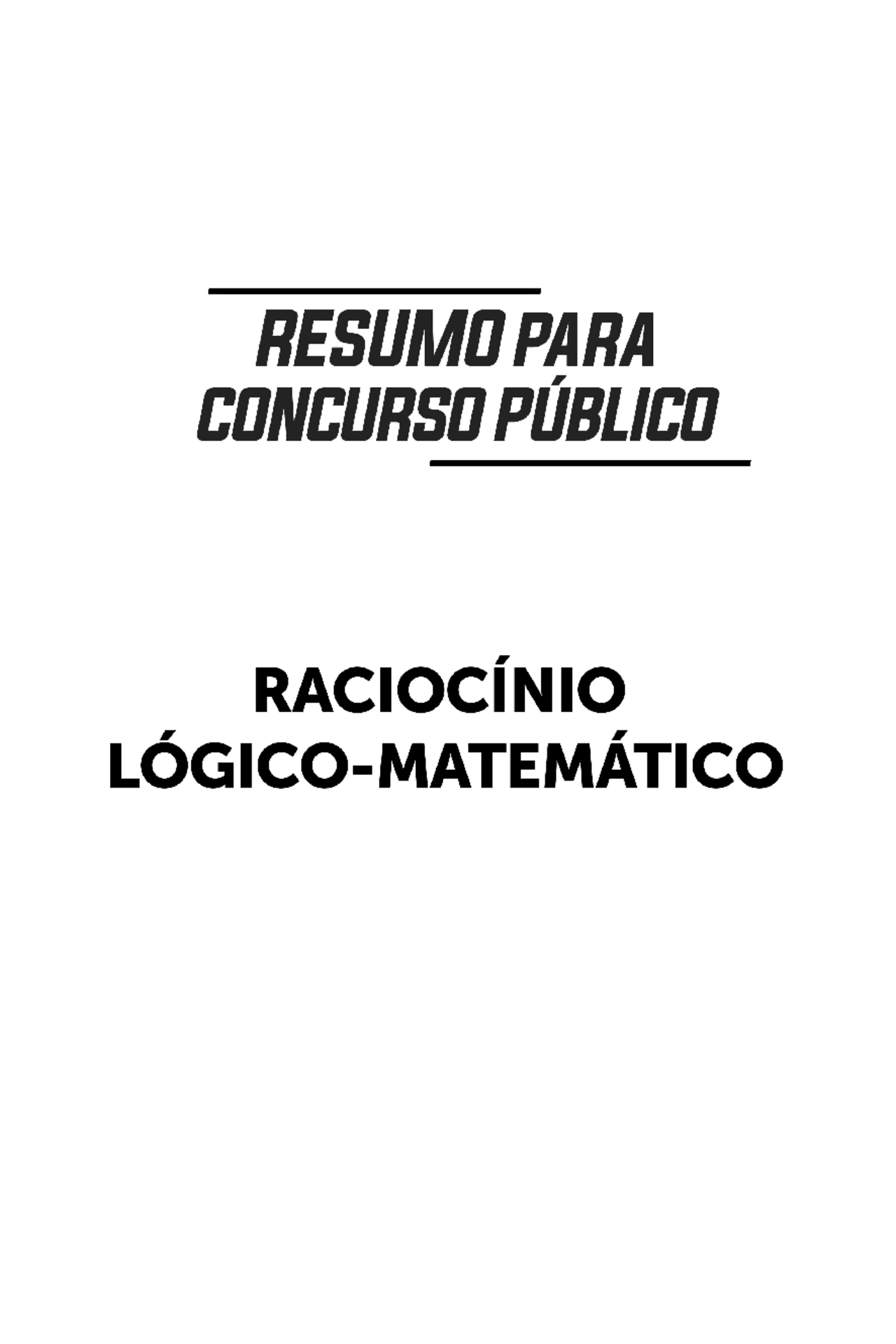 Lógica Simbólica e Matemática para Concursos Públicos | Exercícios ...