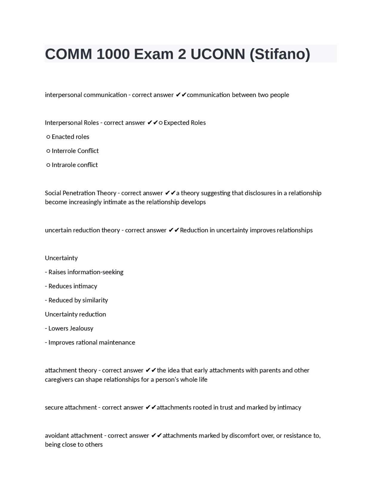 Interpersonal Communication and Group Dynamics | Exams Nursing | Docsity