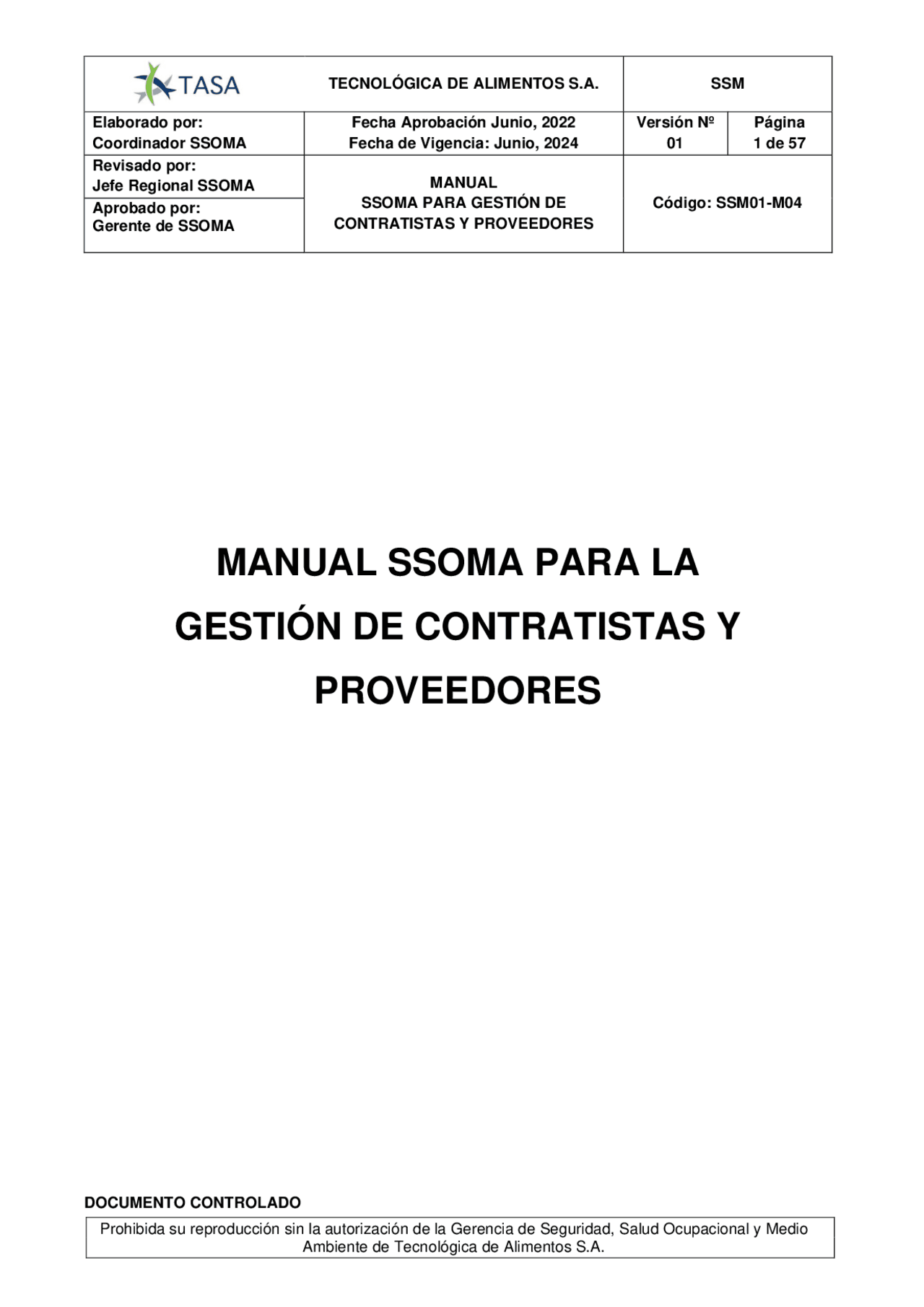 Manual SSOMA PARA LA GESTIÓN DE CONTRATISTAS | Monografías, Ensayos de Tecnología Industrial ...