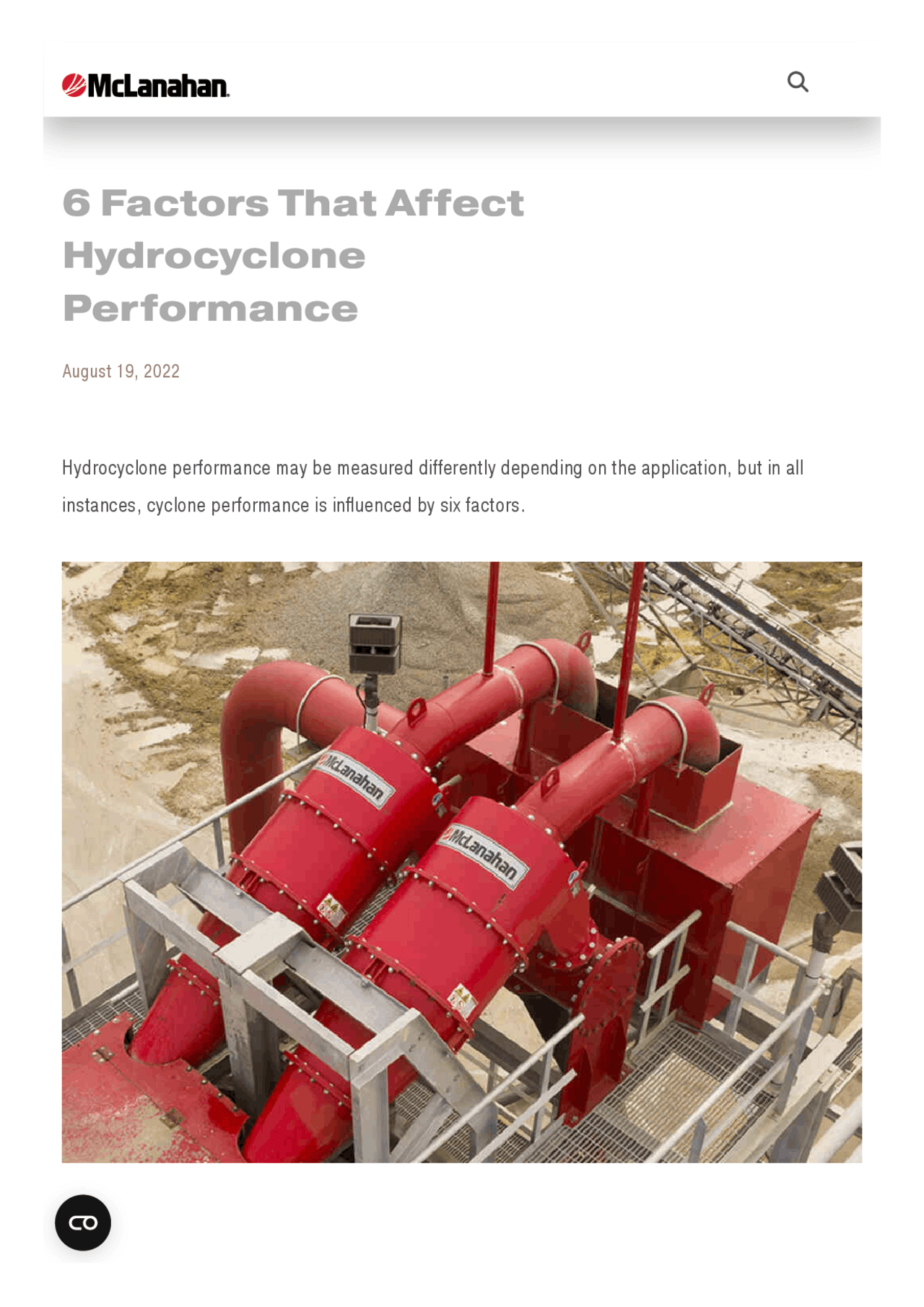 6 steps to increase hydrocyclones efficiency | Study notes Metallurgy ...