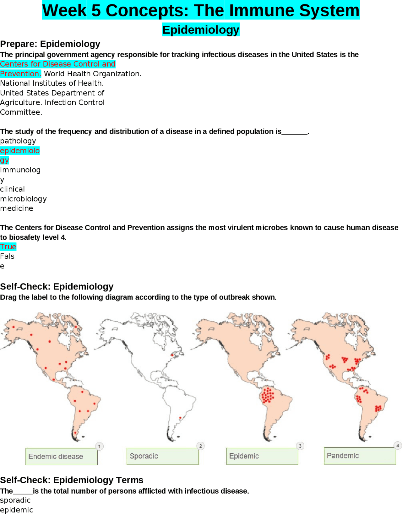 BIOS 242 Week 5 Assignment; Concepts; The Immune System | Papers Biology | Docsity