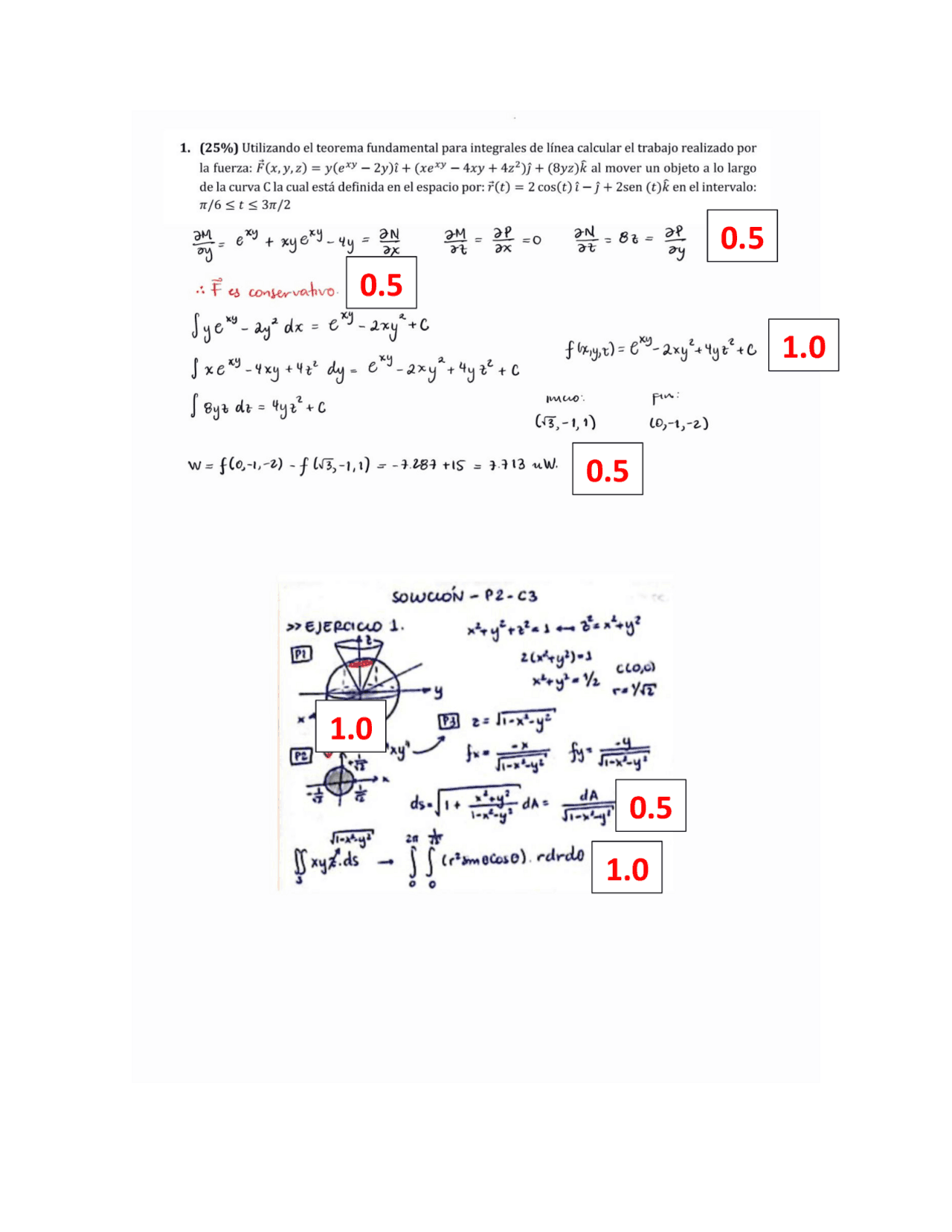 resultados de prueba objeticva 1 | Exercises Mathematics | Docsity