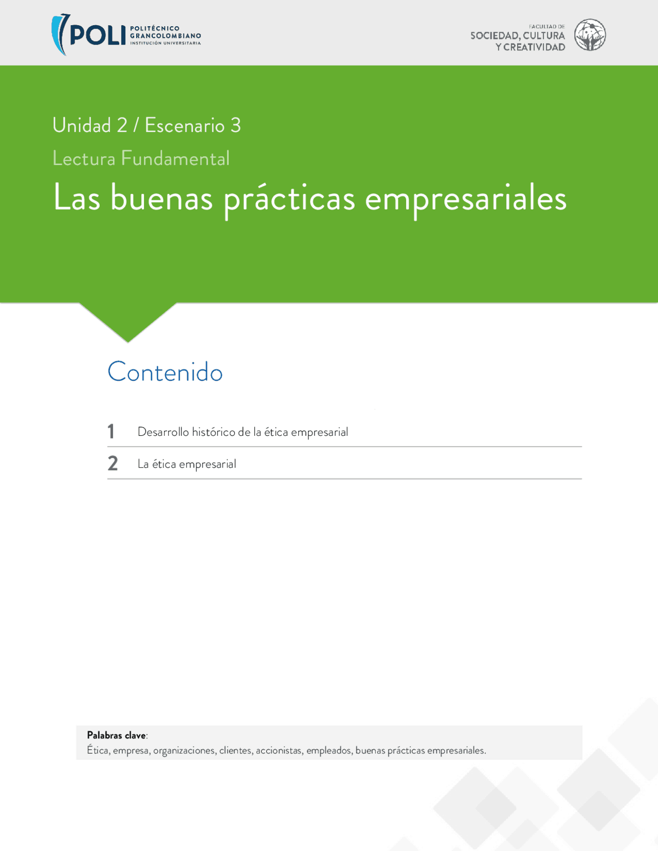 Ética Empresarial: Un Análisis de las Buenas Prácticas y su Desarrollo Histórico - Prof. M ...