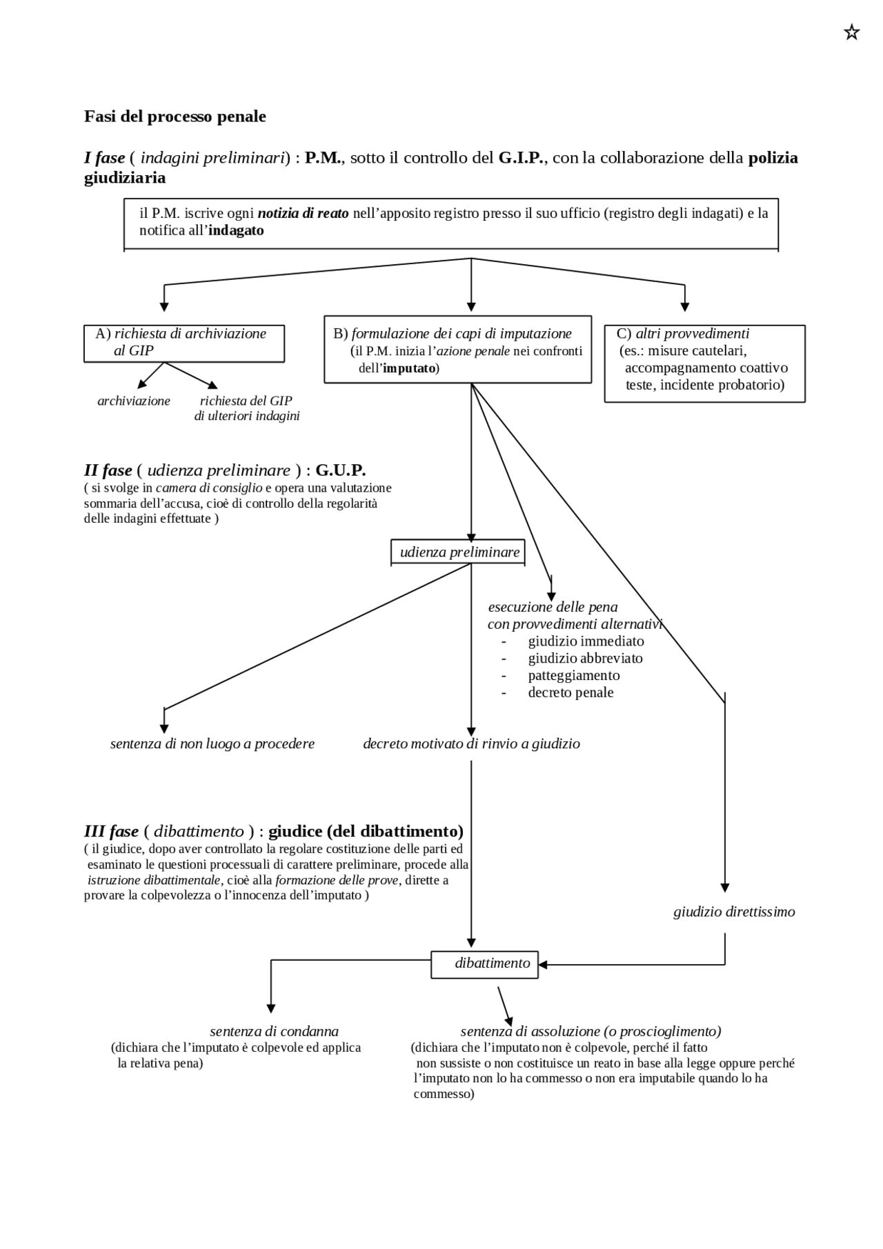 Le Fasi del Processo Penale: Una Guida Semplice | Schemi e mappe ...