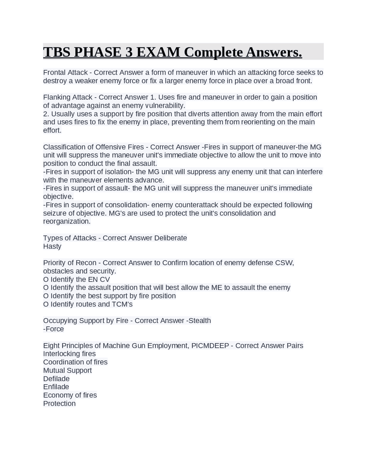 TBS PHASE 3 EXAM Complete Answers. | Exams Kinetics of Phase ...