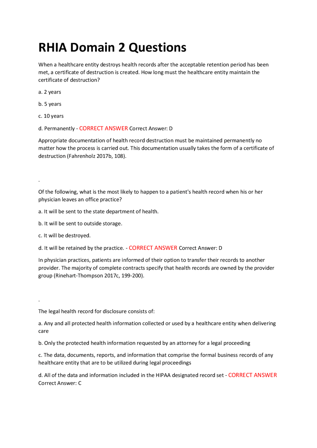 HIPAA Privacy and Security Rules for Health Information Management ...