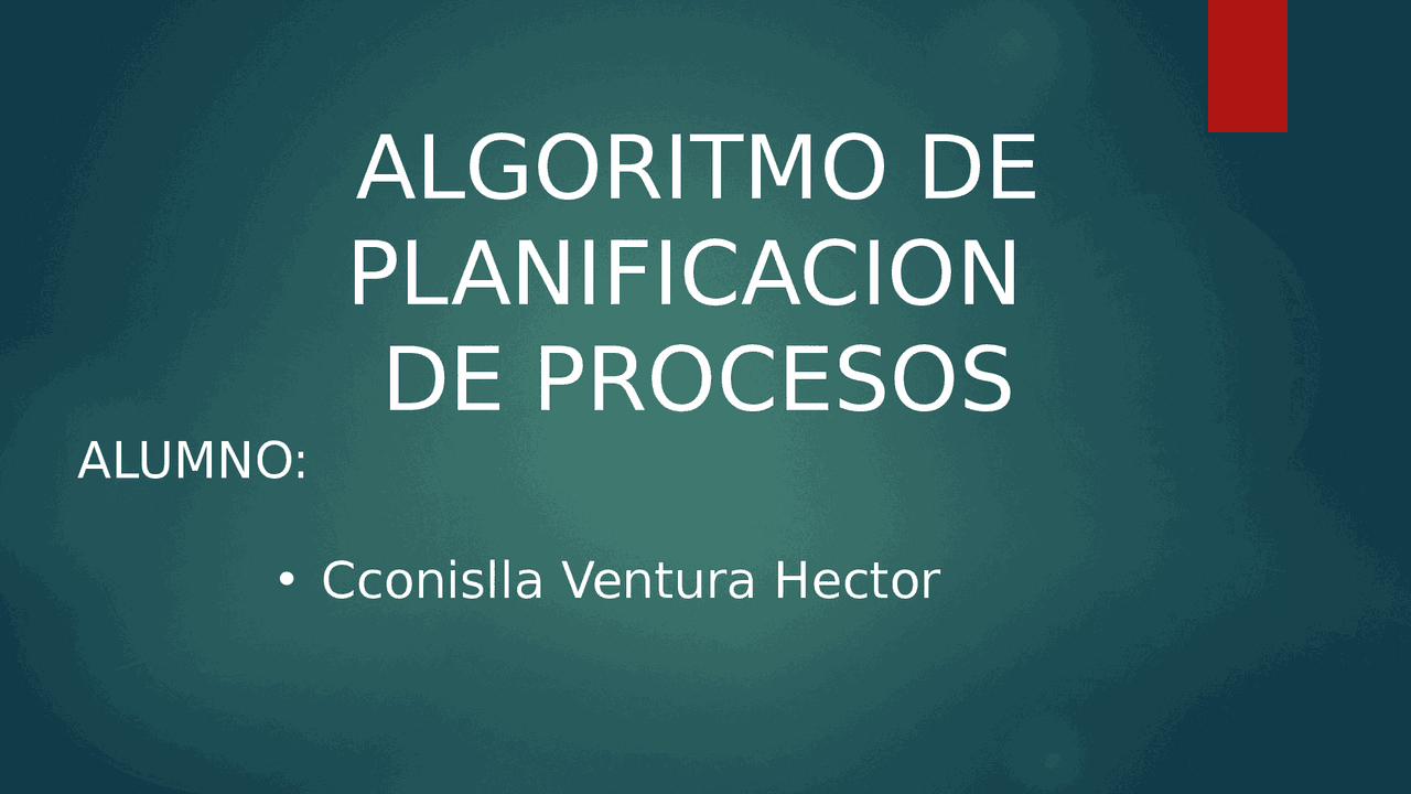 ALGORITMOS Y PROCESOS | Esquemas y mapas conceptuales de Sistemas Operativos Avanzados | Docsity