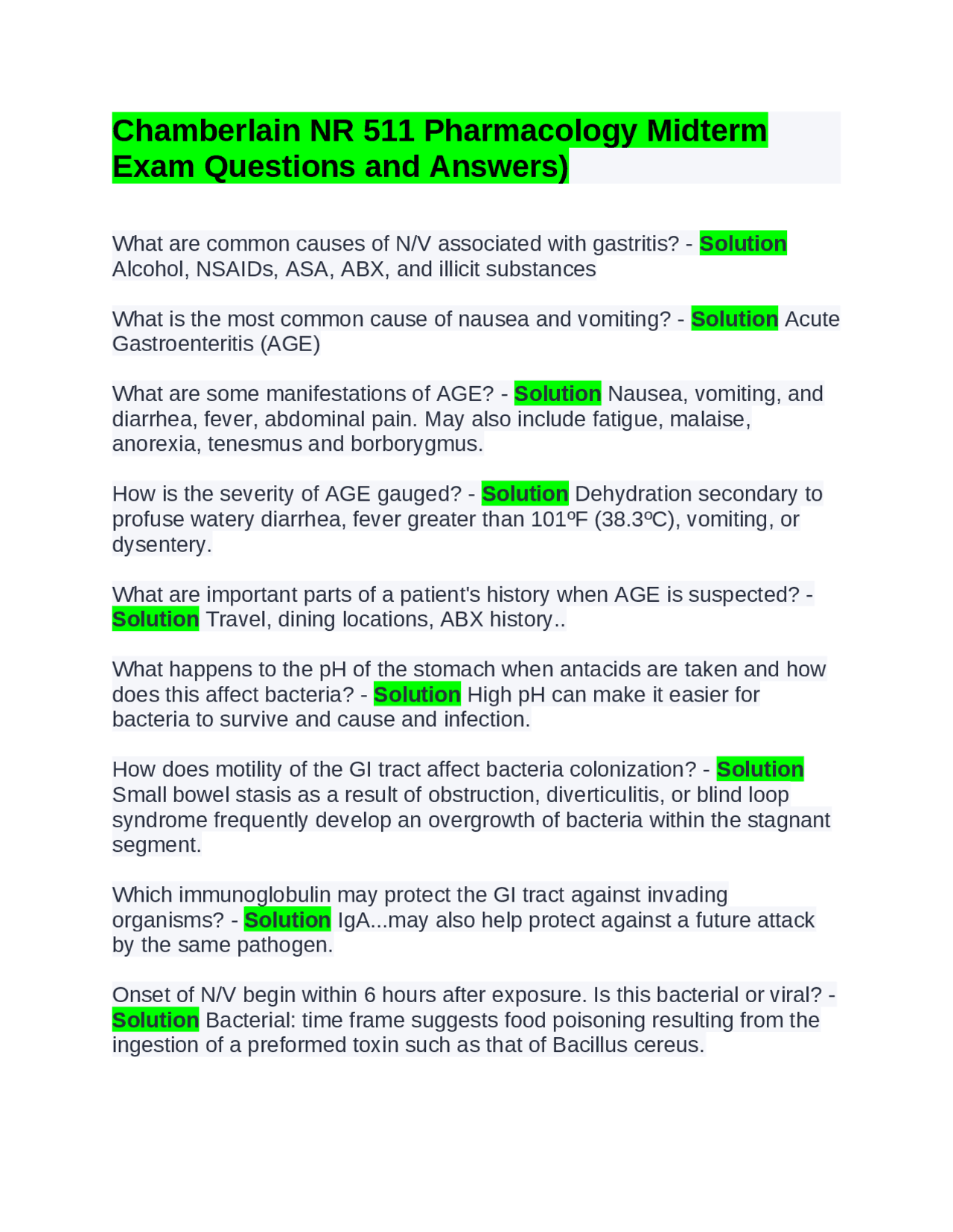 Acute Gastrointestinal Illness and Irritable Bowel Syndrome | Exercises ...