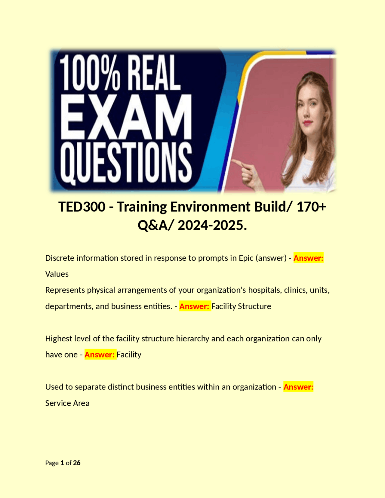TED300 - Training Environment Build/ 170+ Q&A/ 2024-2025. | Exams ...