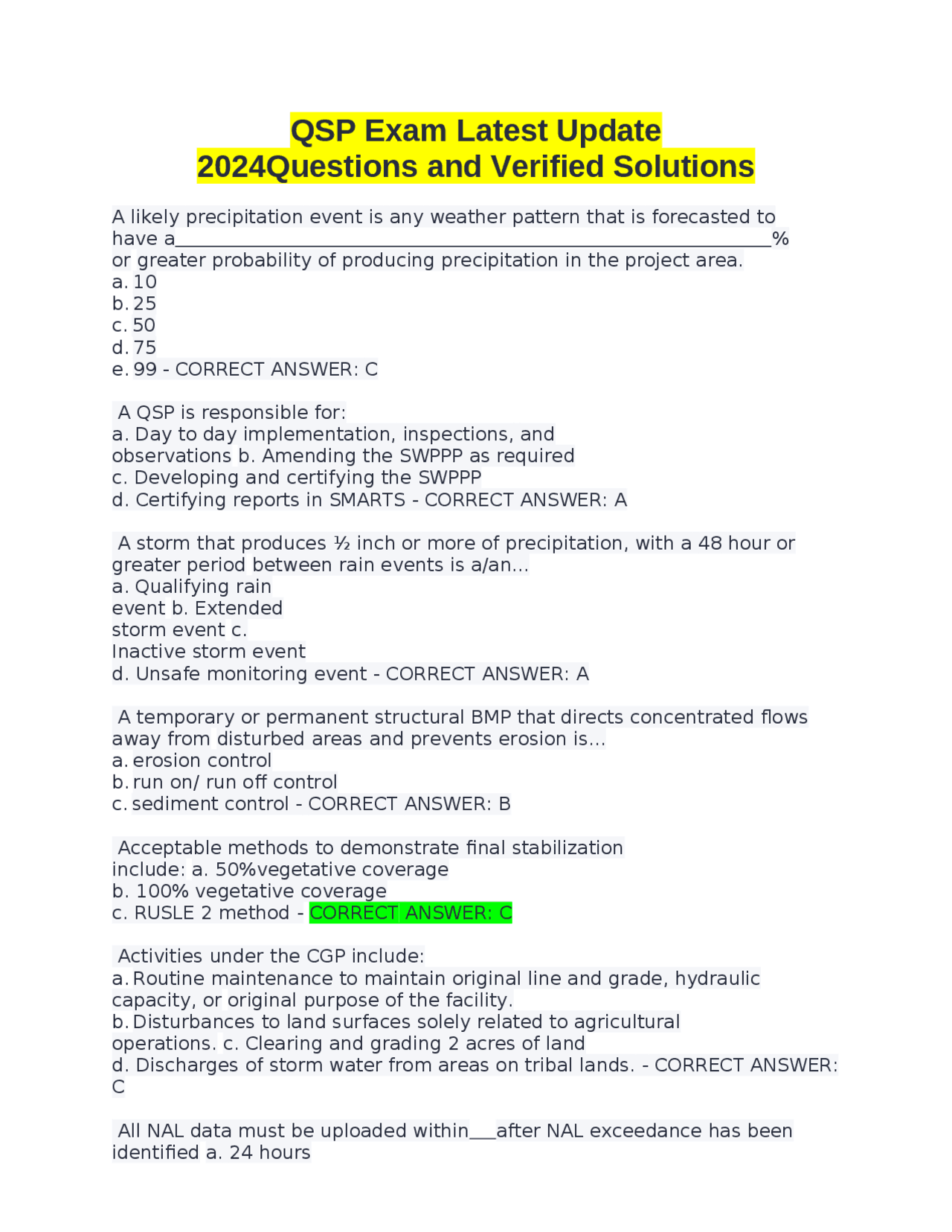 Stormwater Pollution Prevention Plan (SWPPP) Requirements | Study notes ...