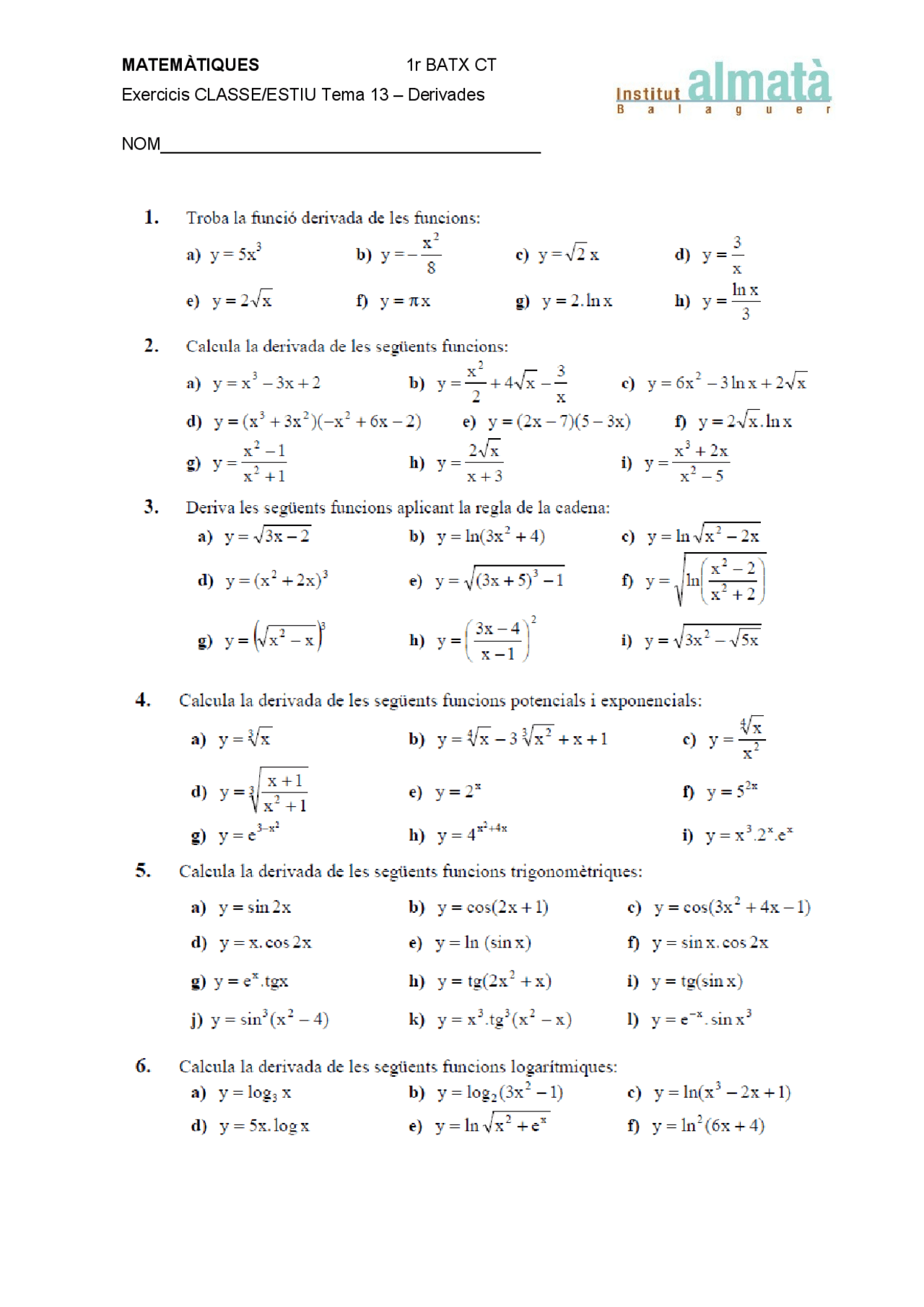Ejercicios para practicar matematicas en verano 1ro 2ndo | Ejercicios de Matemáticas aplicadas a ...