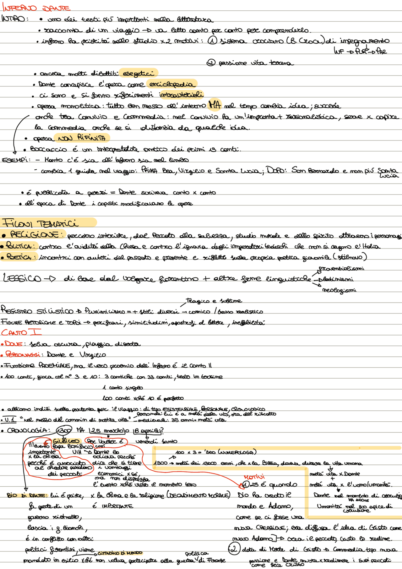 Schemi inferno di Dante | Schemi e mappe concettuali di Letteratura ...