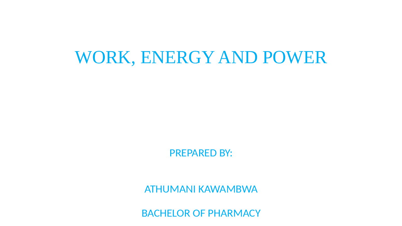 Work, Energy and Power: A Physics Study Guide | Summaries Physics | Docsity
