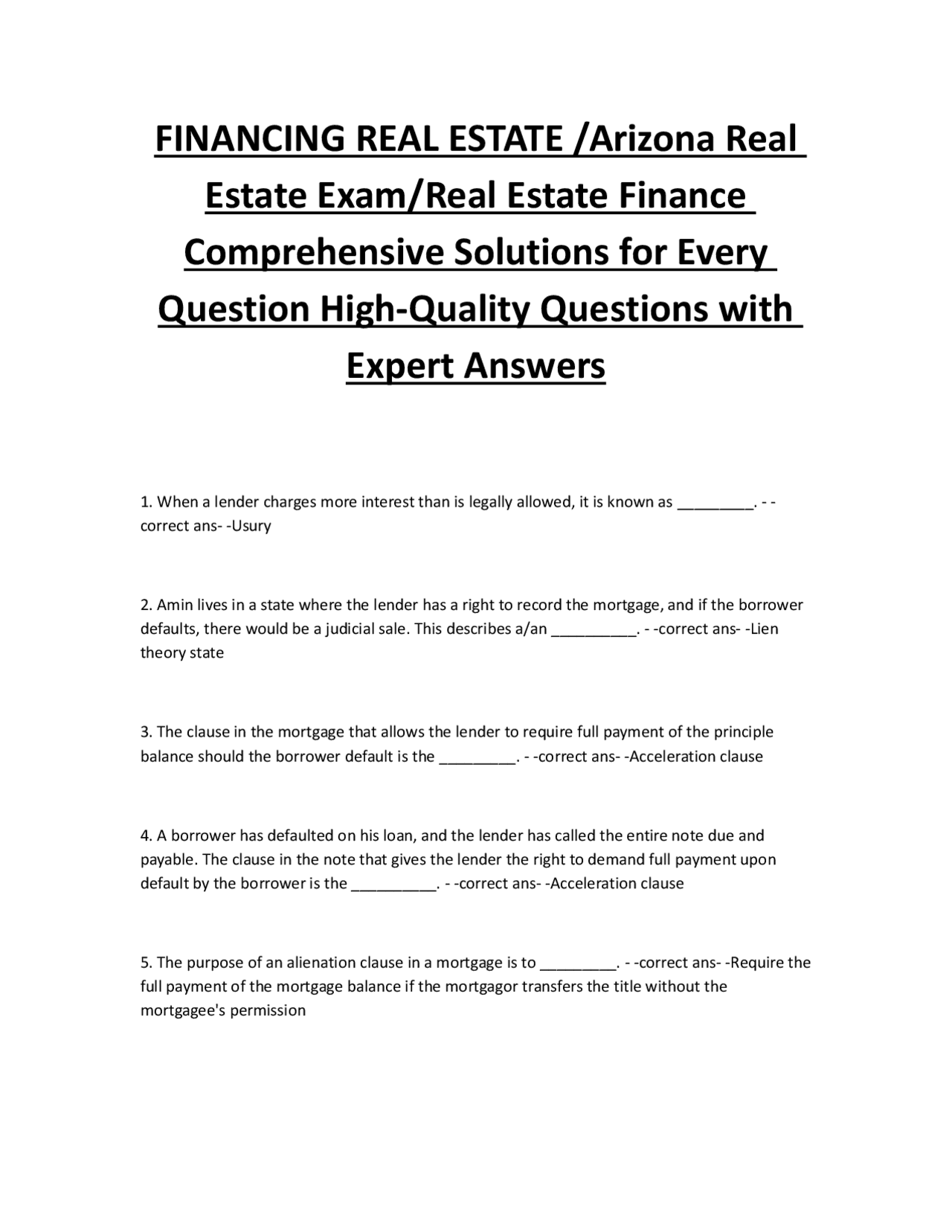 Real Estate Concepts and Terminology | Exams Real Estate Management ...