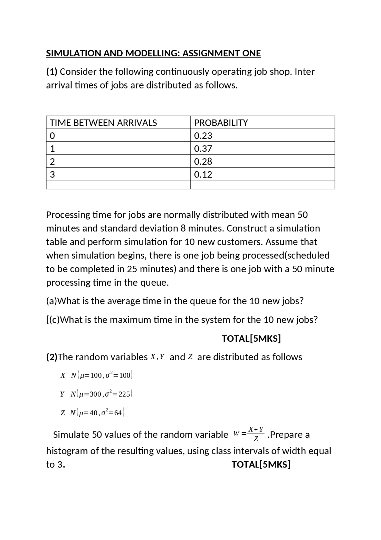 Simulation And Modelling Cheat Sheet Computer Science Docsity