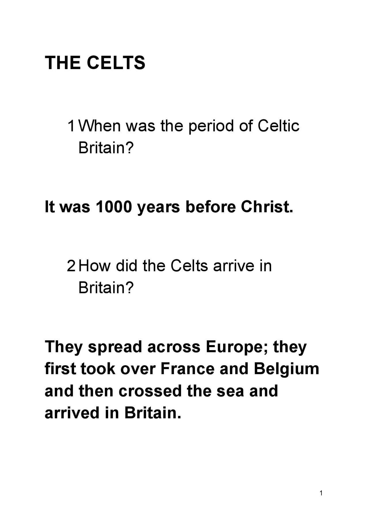 History of Britain: From the Celts to the Norman Conquest | Schemi e ...