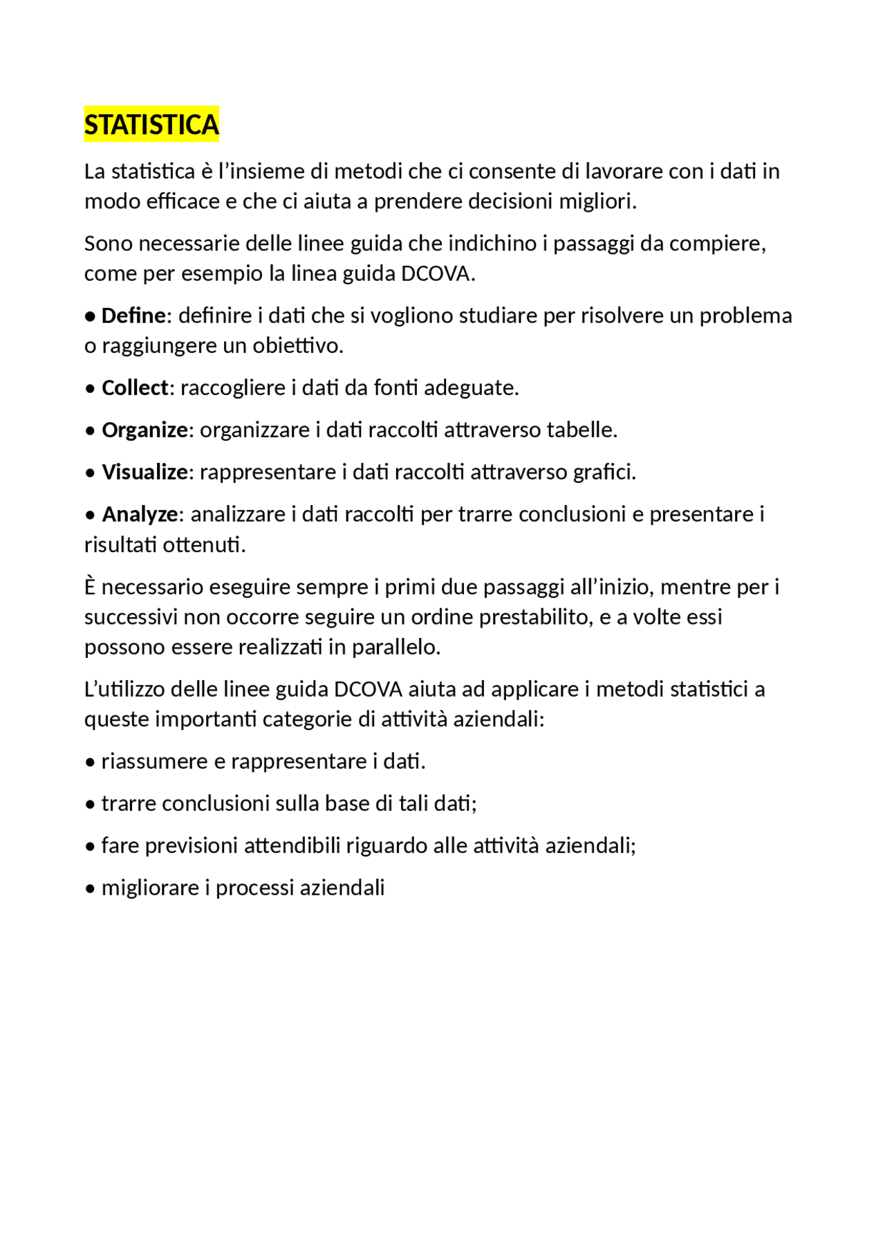 Introduzione alla Statistica: Concetti Fondamentali e Applicazioni | Schemes and Mind Maps ...