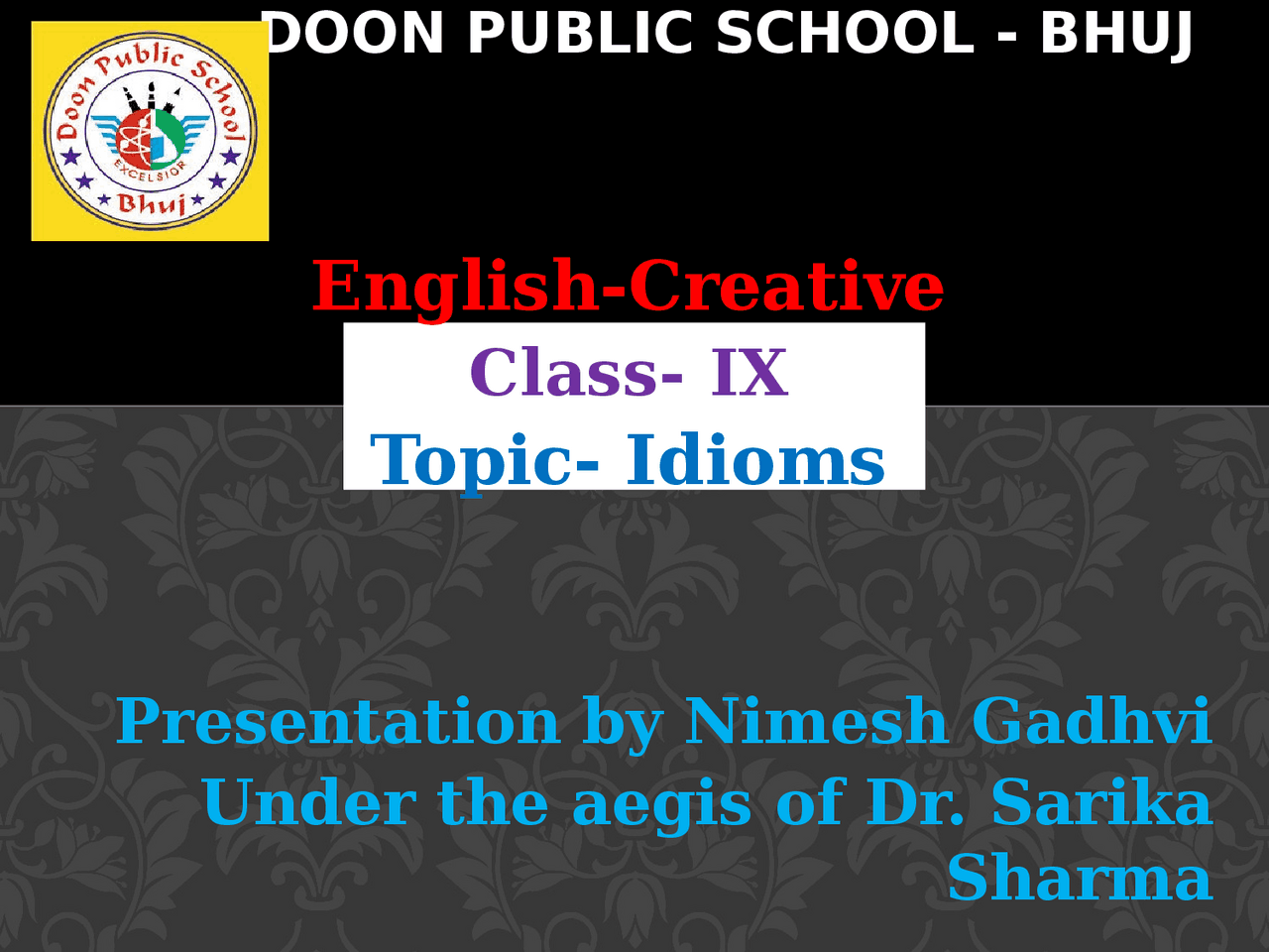 Idioms – English Creative | Study Guides, Projects, Research English ...