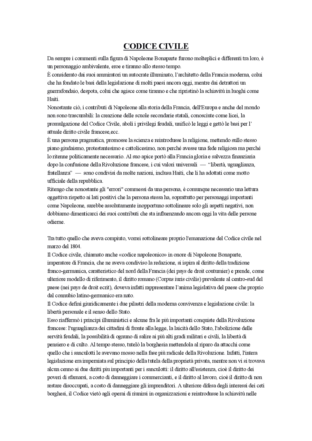 Il Codice Civile Napoleonico: Storia, Struttura e Impatto | Guide ...