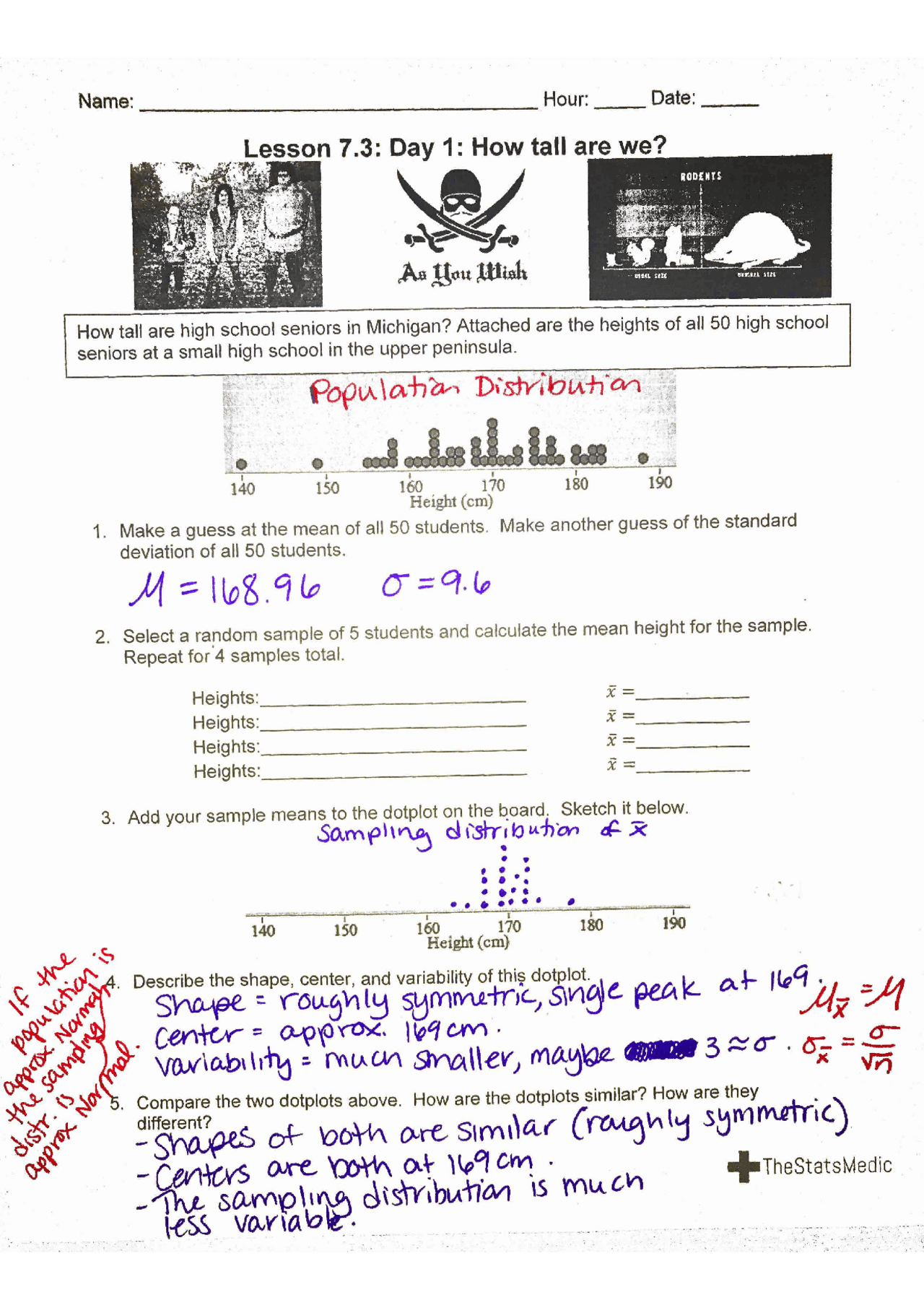 Math Homework Answer key | Cheat Sheet Mathematics | Docsity
