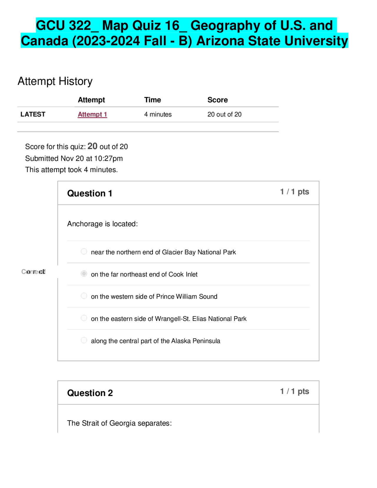 Geography of the U.S. and Canada | Exams Geography | Docsity